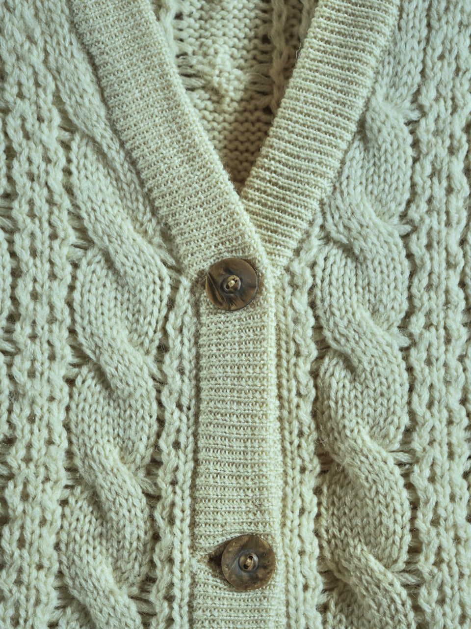 Vintage 70s Cable Knit Sweater Vest Cardigan By Russ | Shop THRILLING