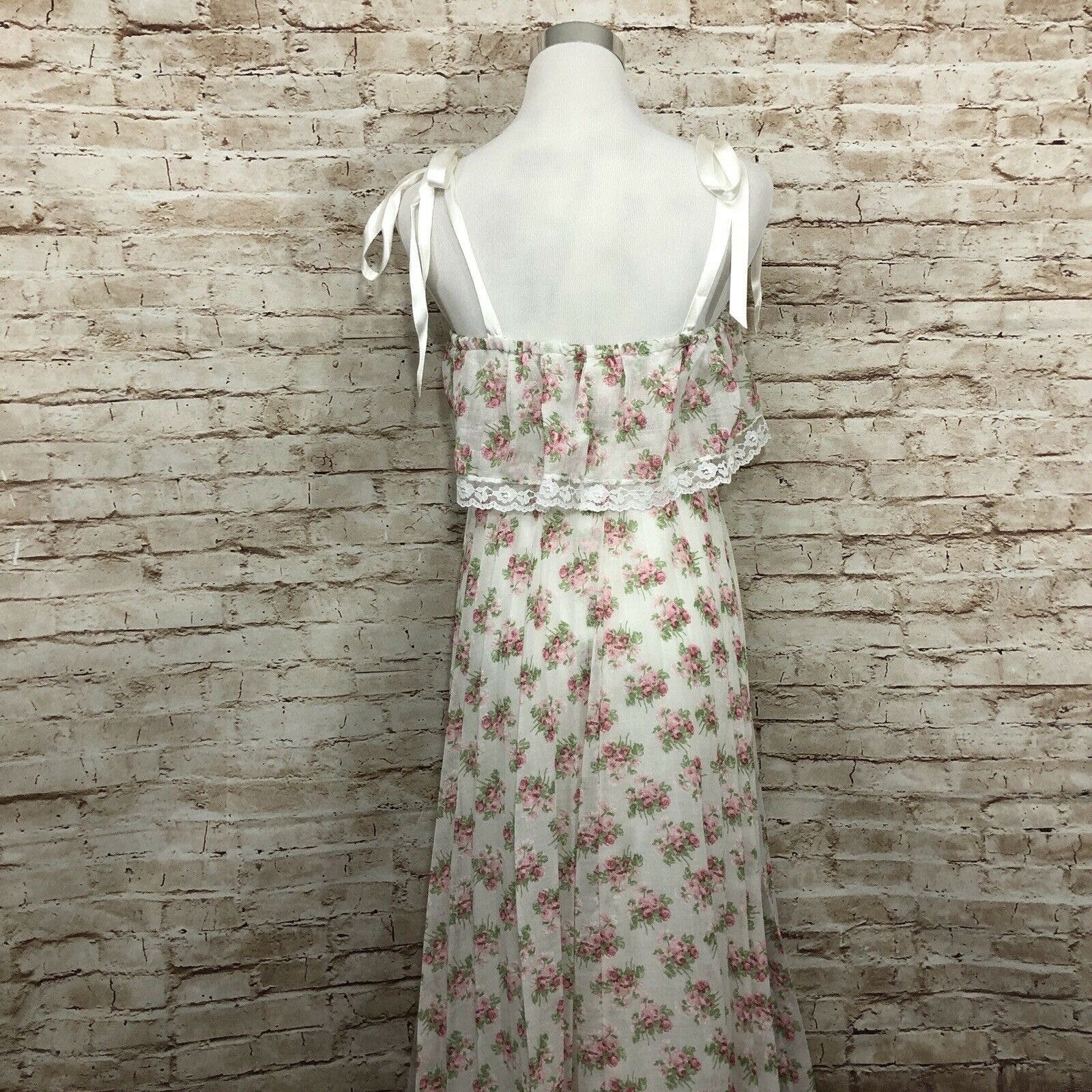 Vintage Cottagecore Sundress Ribbon Floral Maxi Accordion | Shop THRILLING