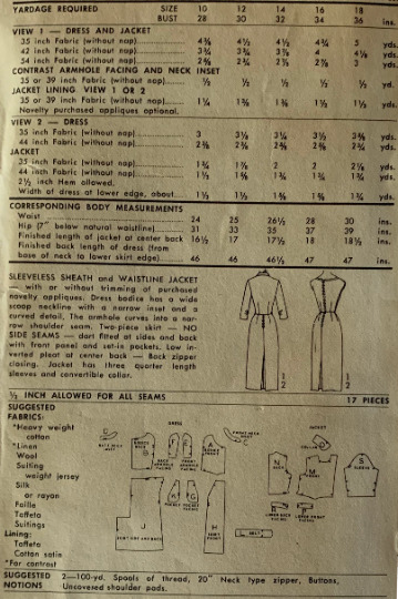 Vintage 50s Howard Greer Sheath Dress Designer Sewing Pattern By ...