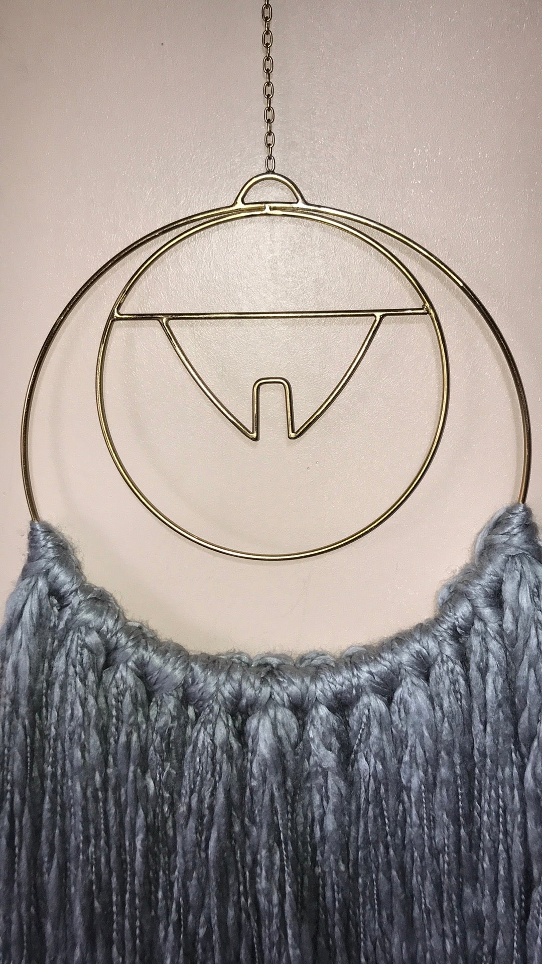 Vintage 60s/70s Geo Pattern Chunky Yarn Wall Hanging | Shop THRILLING