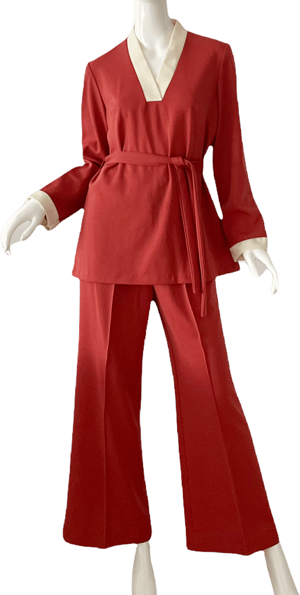 Vintage 70’s Mod Bell Bottoms Kimono Minimalist Pant Set by Fingerhut ...