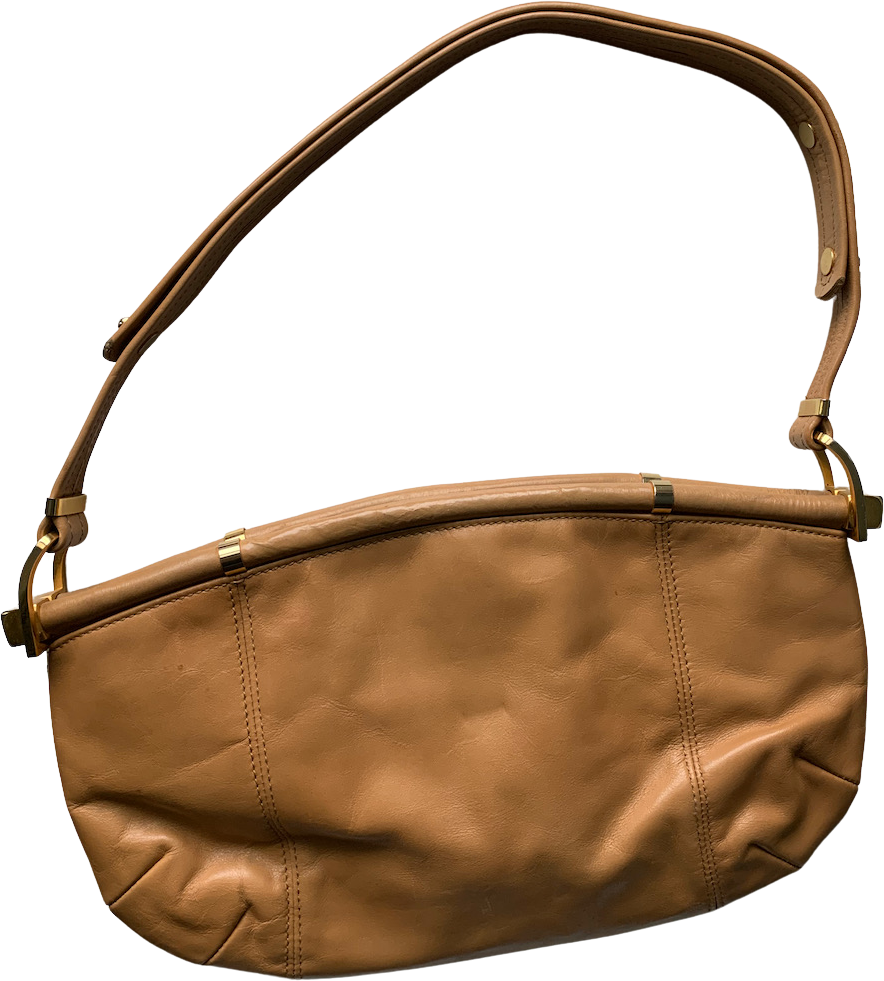 Vintage 70s Tan Leather Shoulder Bag By Rodo | Shop THRILLING