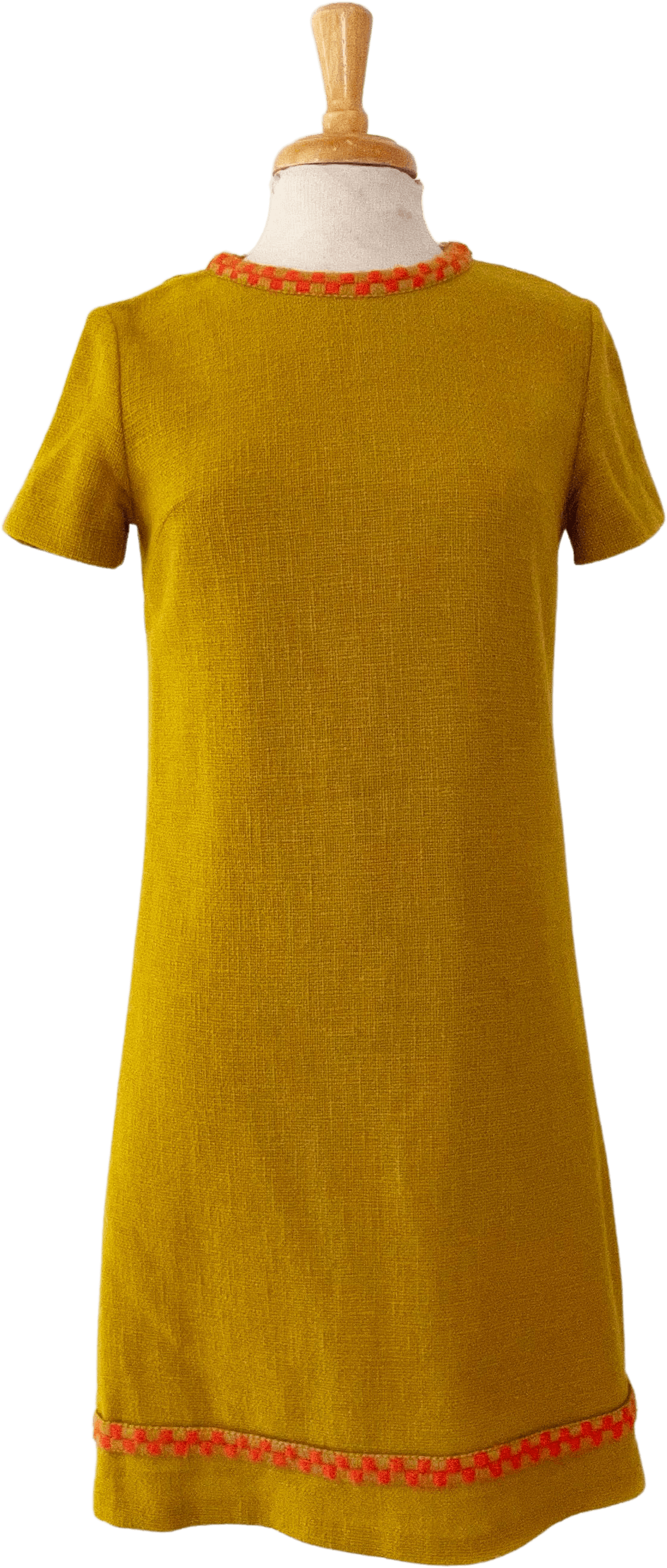 Vintage 60’s Mod Mustard Yellow Shift Dress by The English Shop | Shop ...