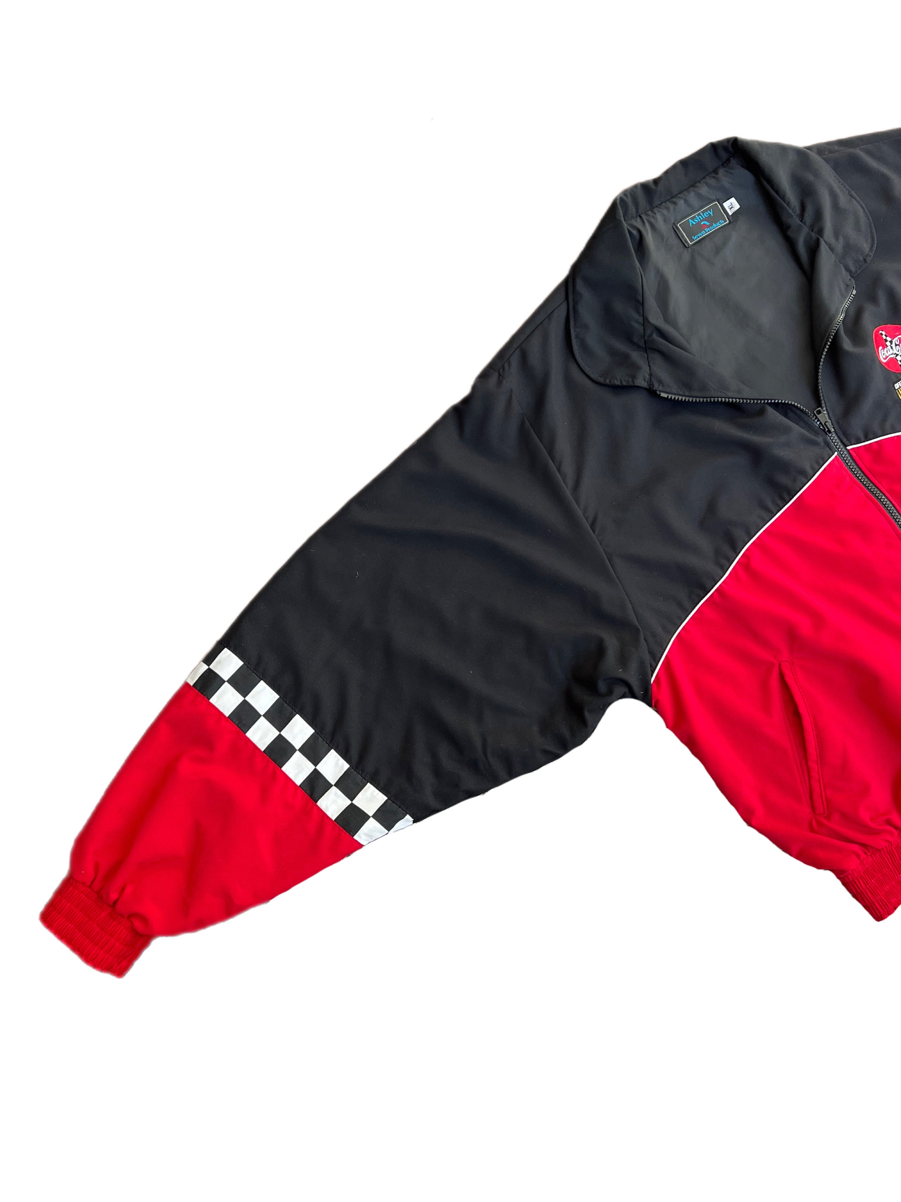 Vintage 80s/90s Black/red Nascar Coca Cola Racing Jacket | Size Xl By ...