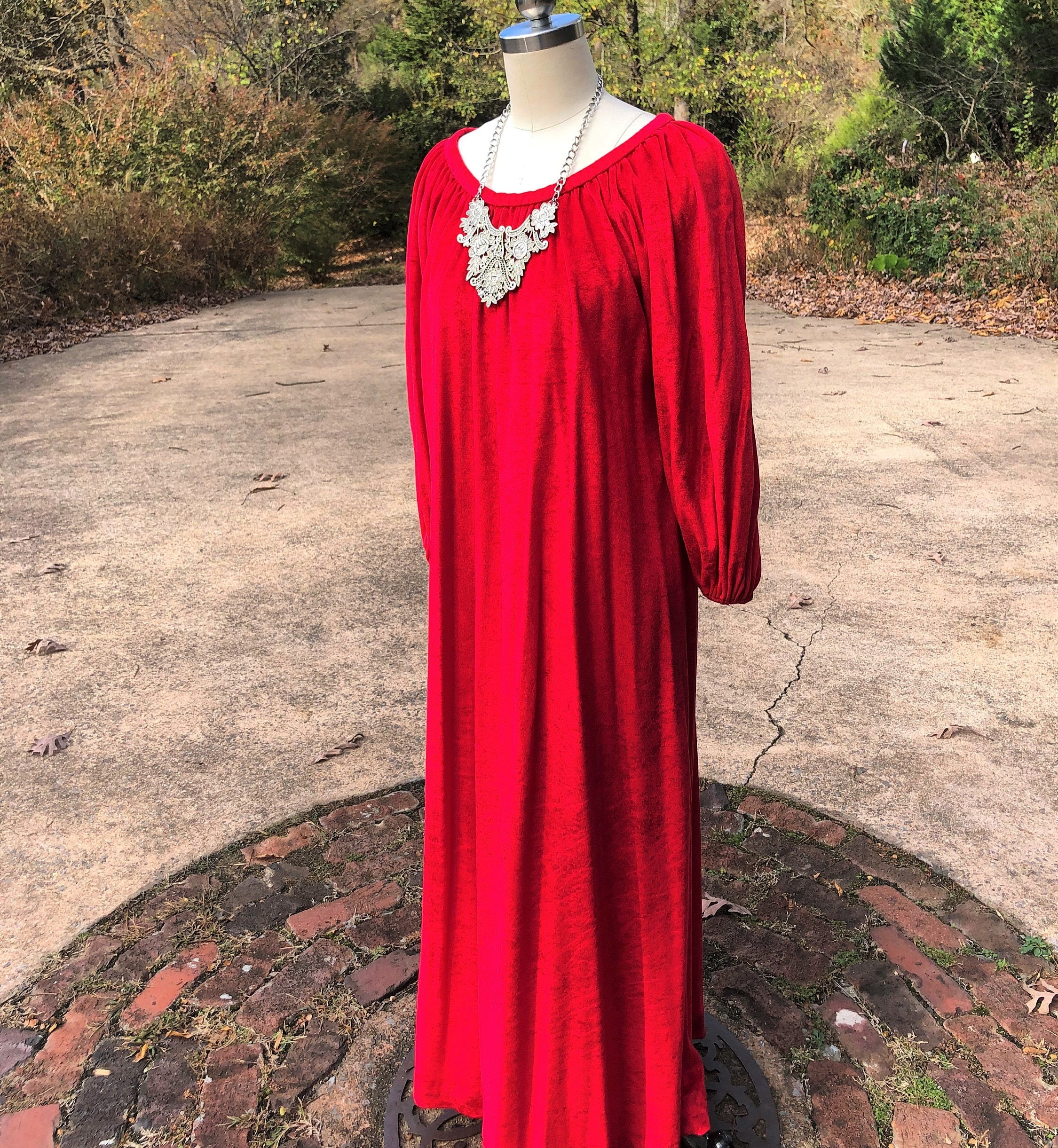 Vintage Saks Circa 80s David Brown Red Dress | Shop THRILLING