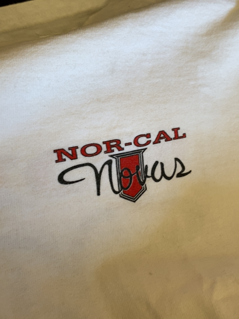 Vintage Nor Cal Novas White Tee T-shirt Shirt Thin Cotton By Port and ...