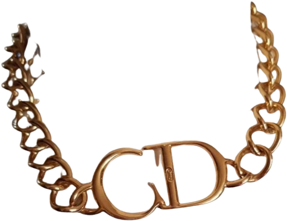 Vintage Christian Dior Gold Choker Necklace by Christian Dior | Shop ...