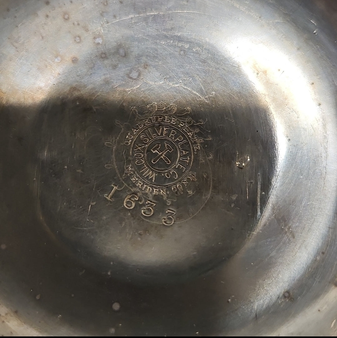 50s Vintage Wilcox Silverplate Wedding Basket By Wilcox | Shop THRILLING