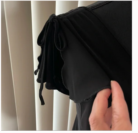 80s Vintage Barami Bodycon Ruffle Sleeve Dress By Barami | Shop THRILLING