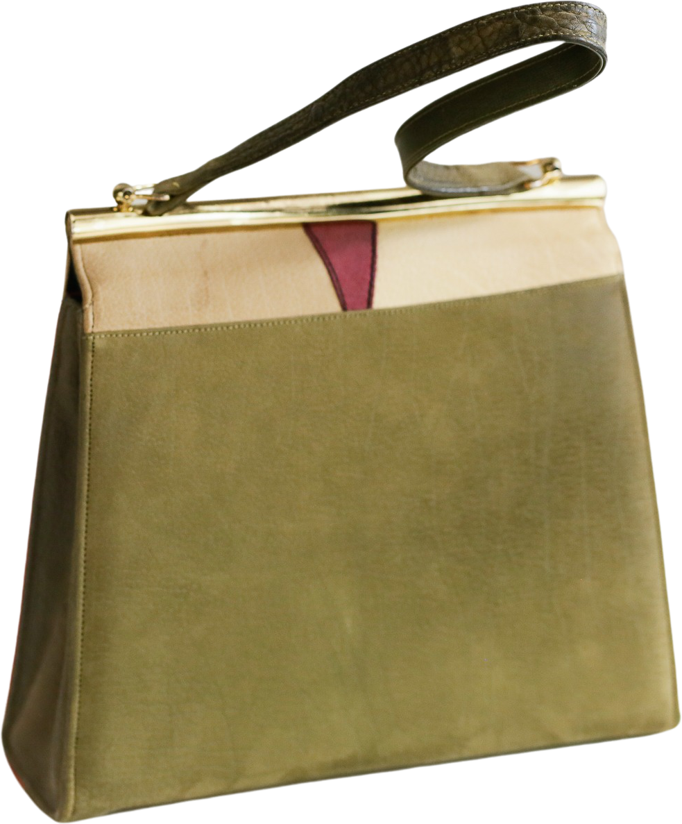 Vintage 50’s 60’s Soft Suede Patchwork Top Handle Bag | Shop THRILLING