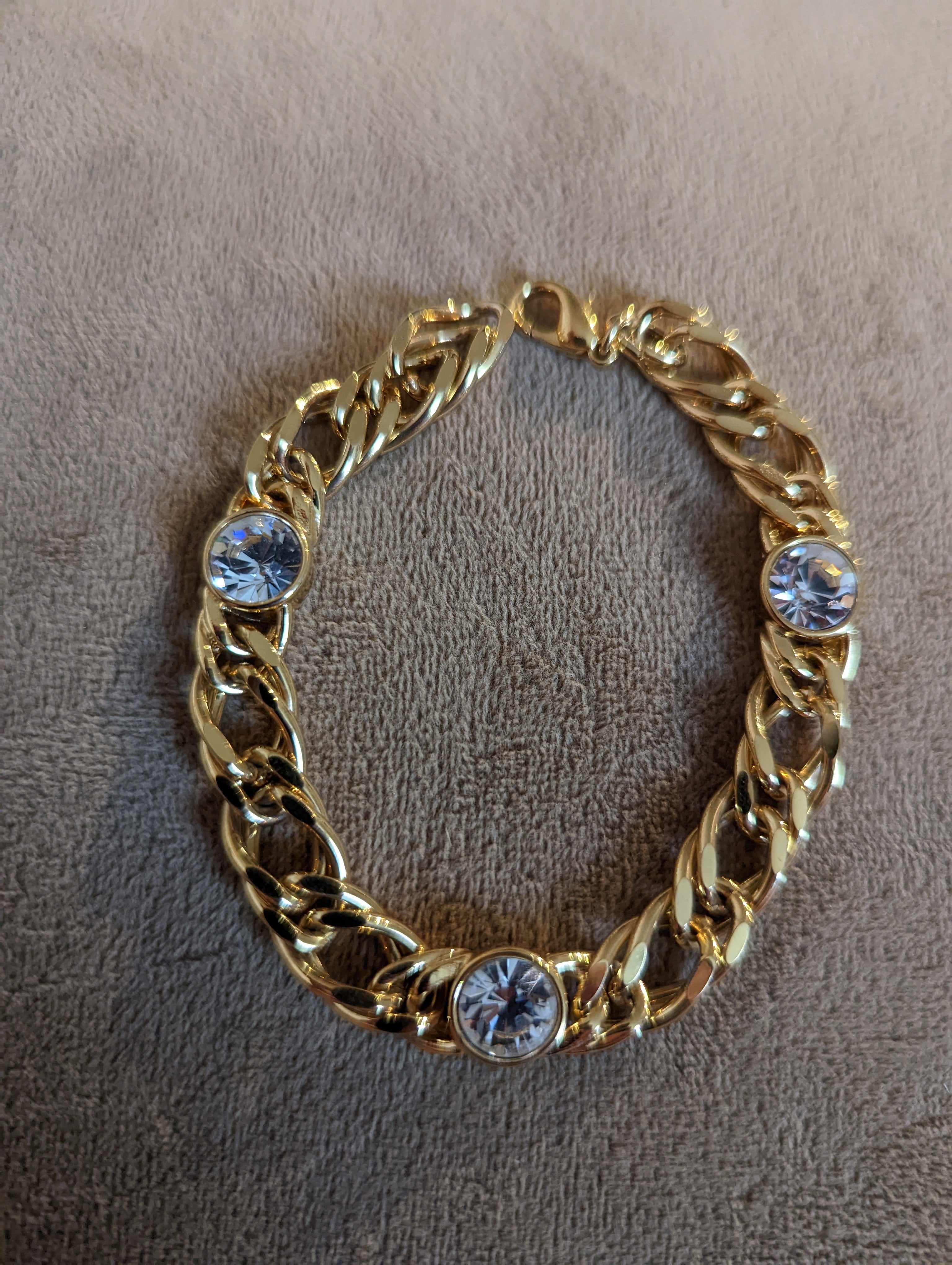 Vintage 90s Golden Link Bracelet By Kenneth J Lang | Shop THRILLING