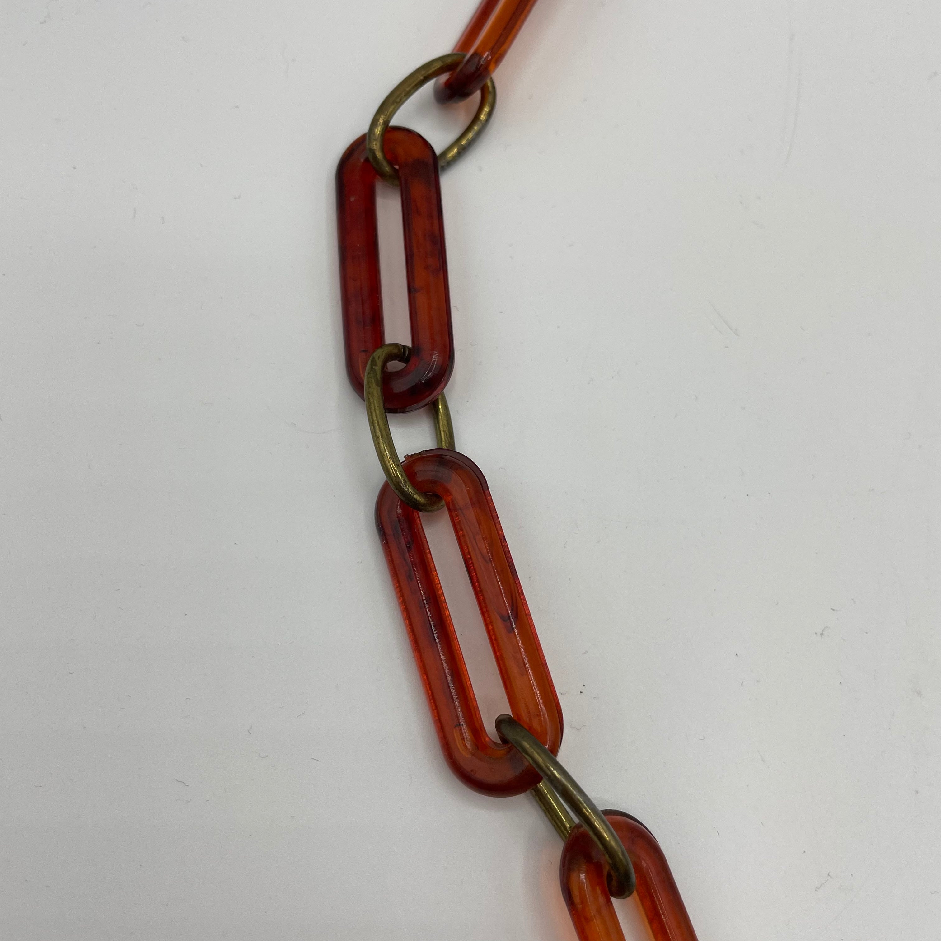 Vintage 70s Plastic Tortoise Chain Link Belt | Shop THRILLING