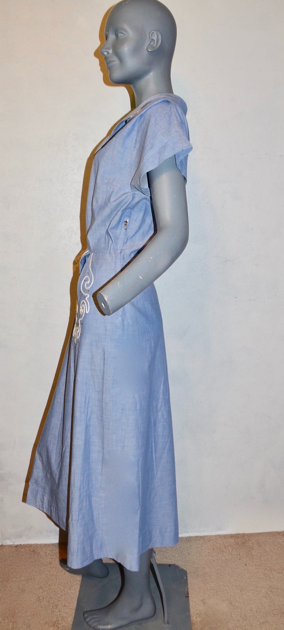 Vintage Western Dress with Scroll and Stud Volup Midi by Kay Whitney ...