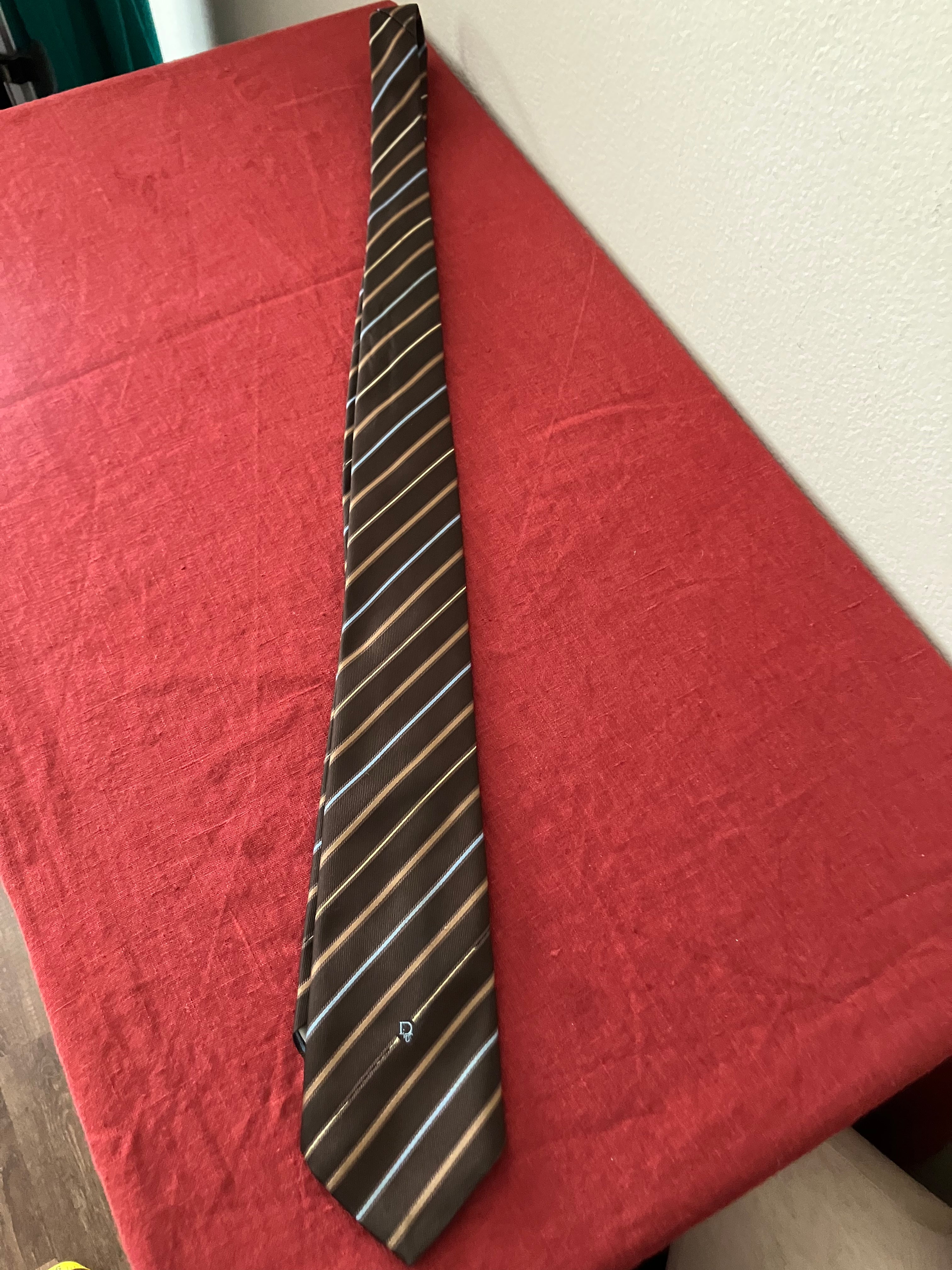 Vintage 70s/80s Striped Logo/monogram Neck Tie By Christian Dior | Shop ...