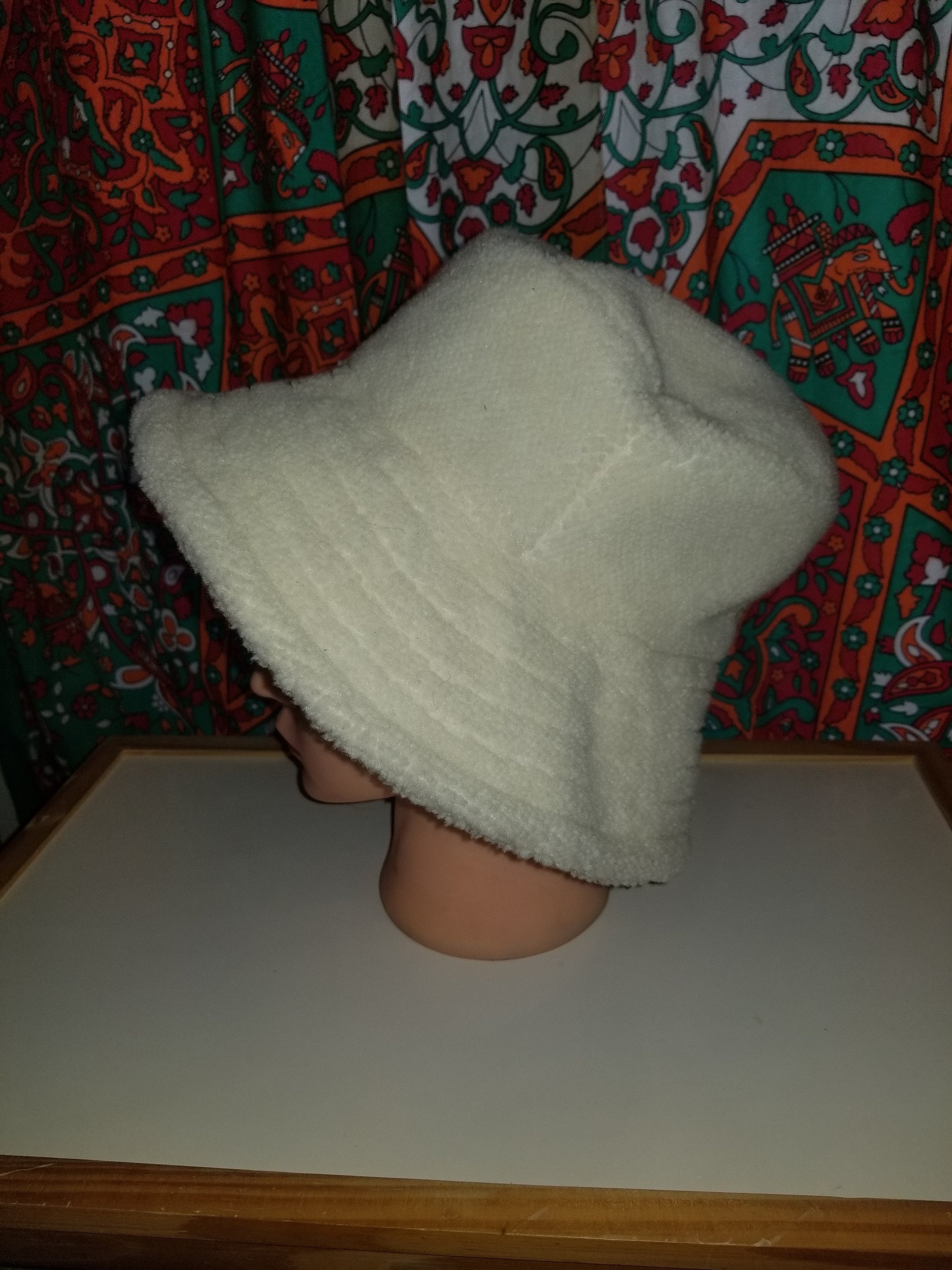 Vintage Fuzzy White Bucket Hat | Shop THRILLING