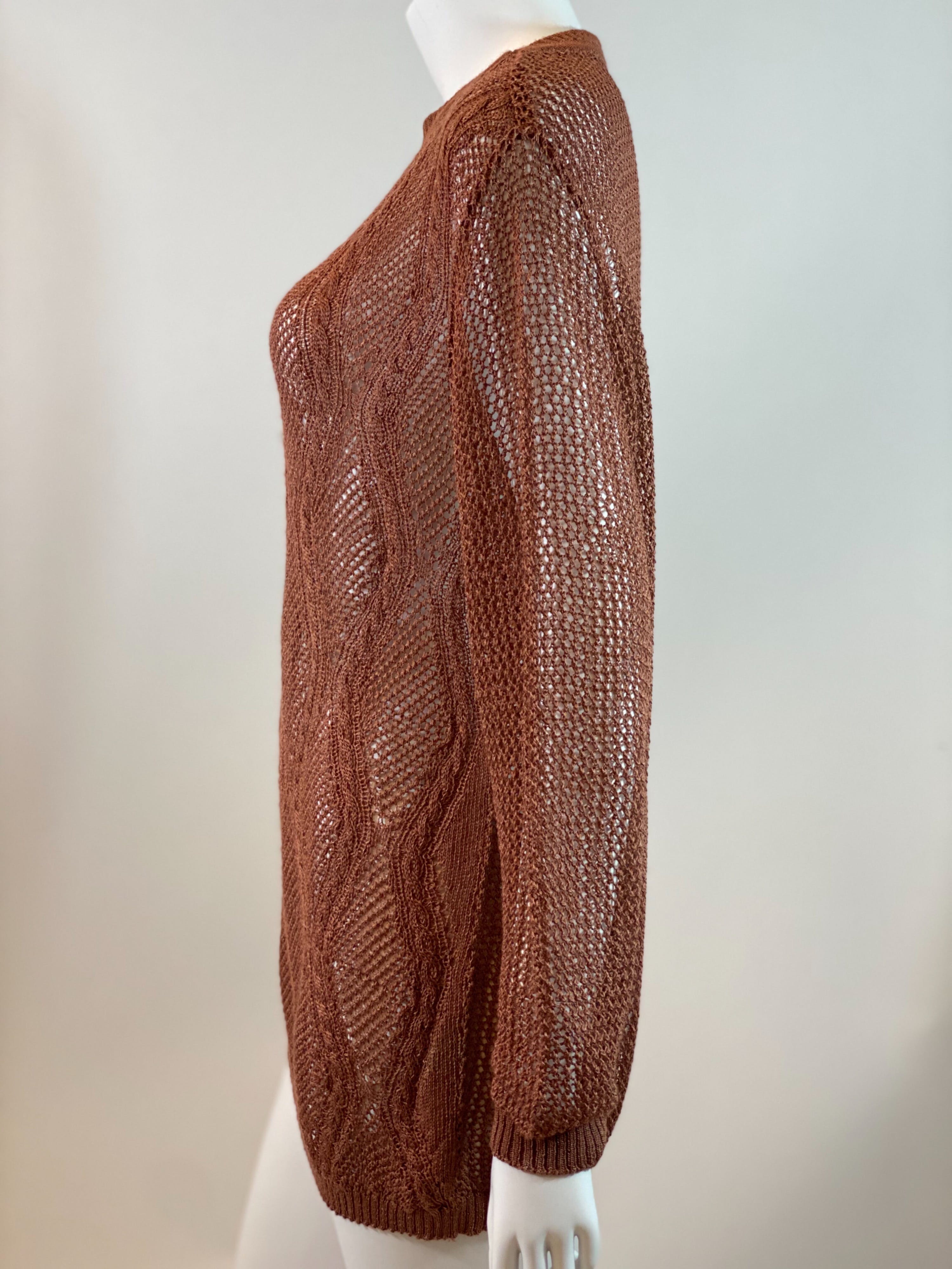 Vintage 70’s Oversized Rust Sweater by Modline | Shop THRILLING