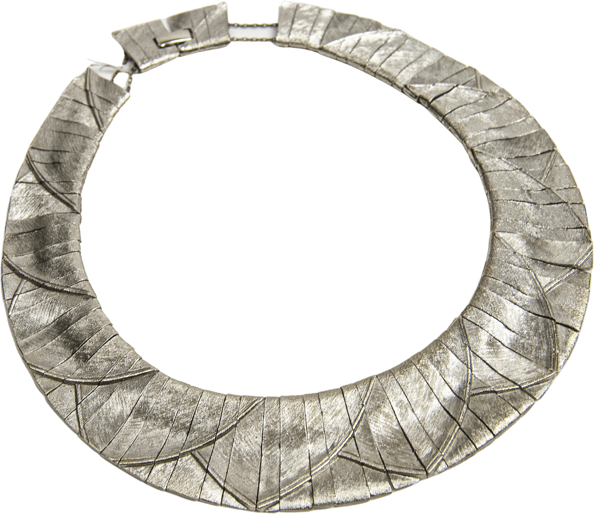 Vintage 80's/90's Chunky Silver Bib Necklace | Shop THRILLING