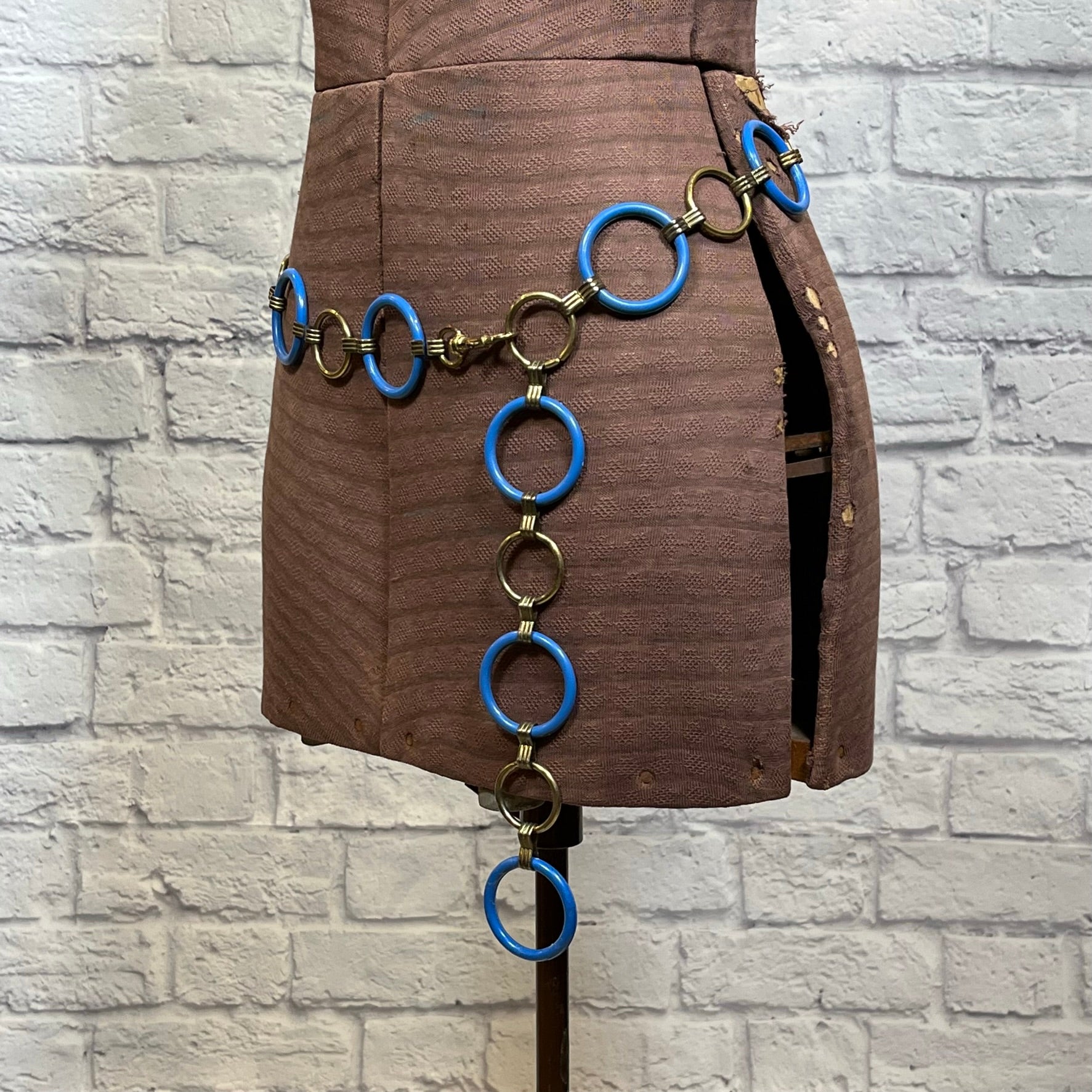 Vintage 80s Adjustable Acrylic And Metal Ring Chain Hip Belt | Shop ...