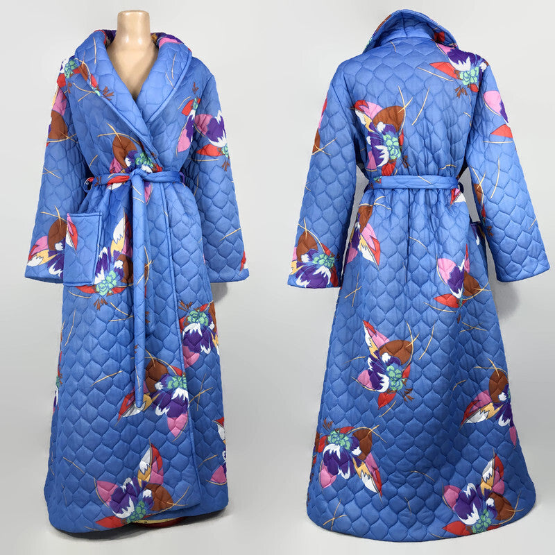 70s Vintage Psychedelic Print Quilted Hostess Robe by Glazier | Shop ...
