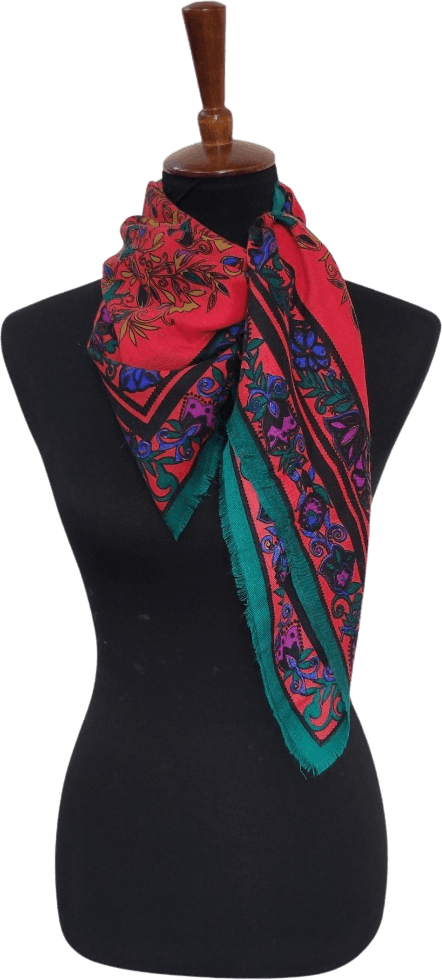 Vintage 60’s Woven Retro Floral Scarf | Shop THRILLING
