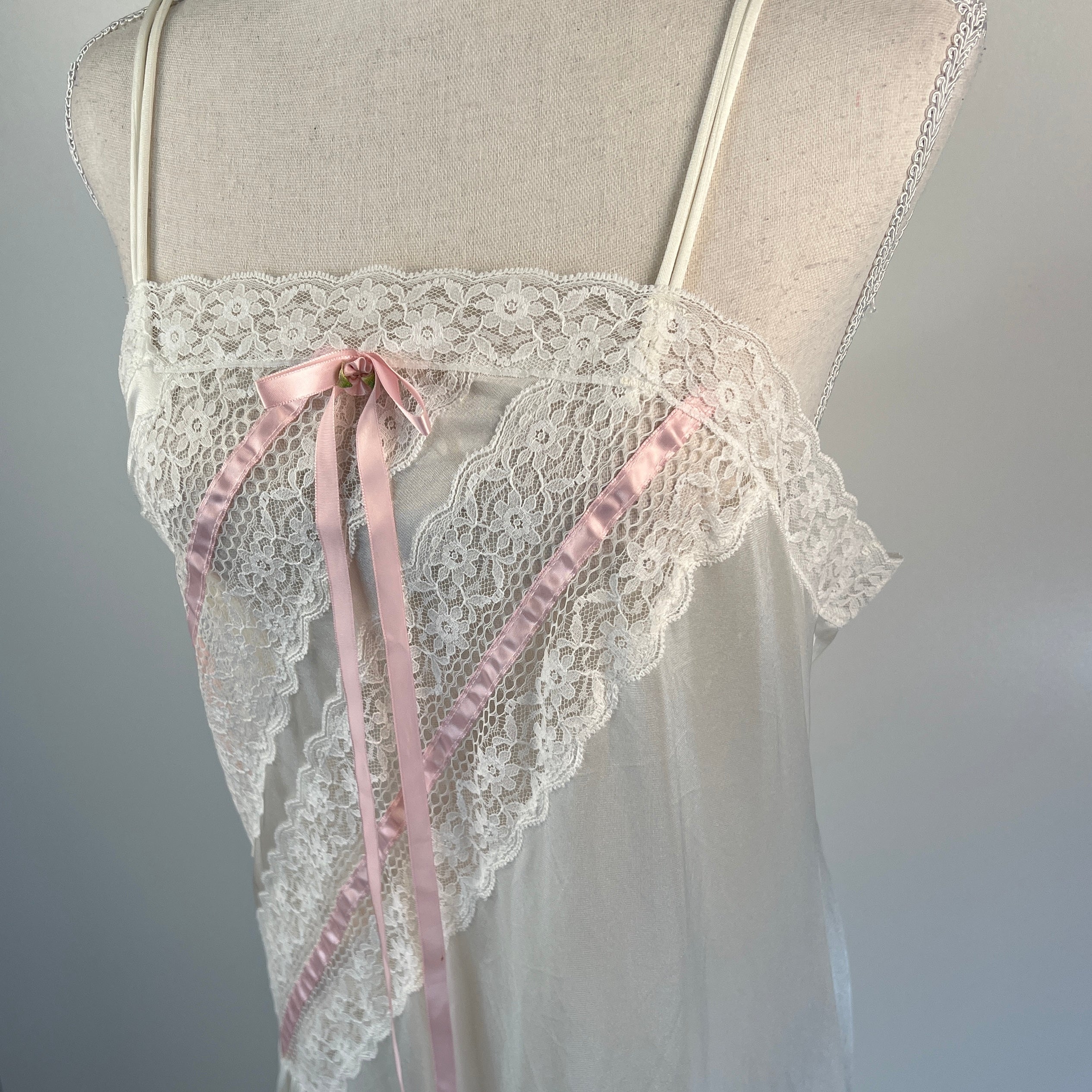 Vintage 80s Sheer Mesh Robe And Maxi Night Gown Dress By Gilead | Shop ...