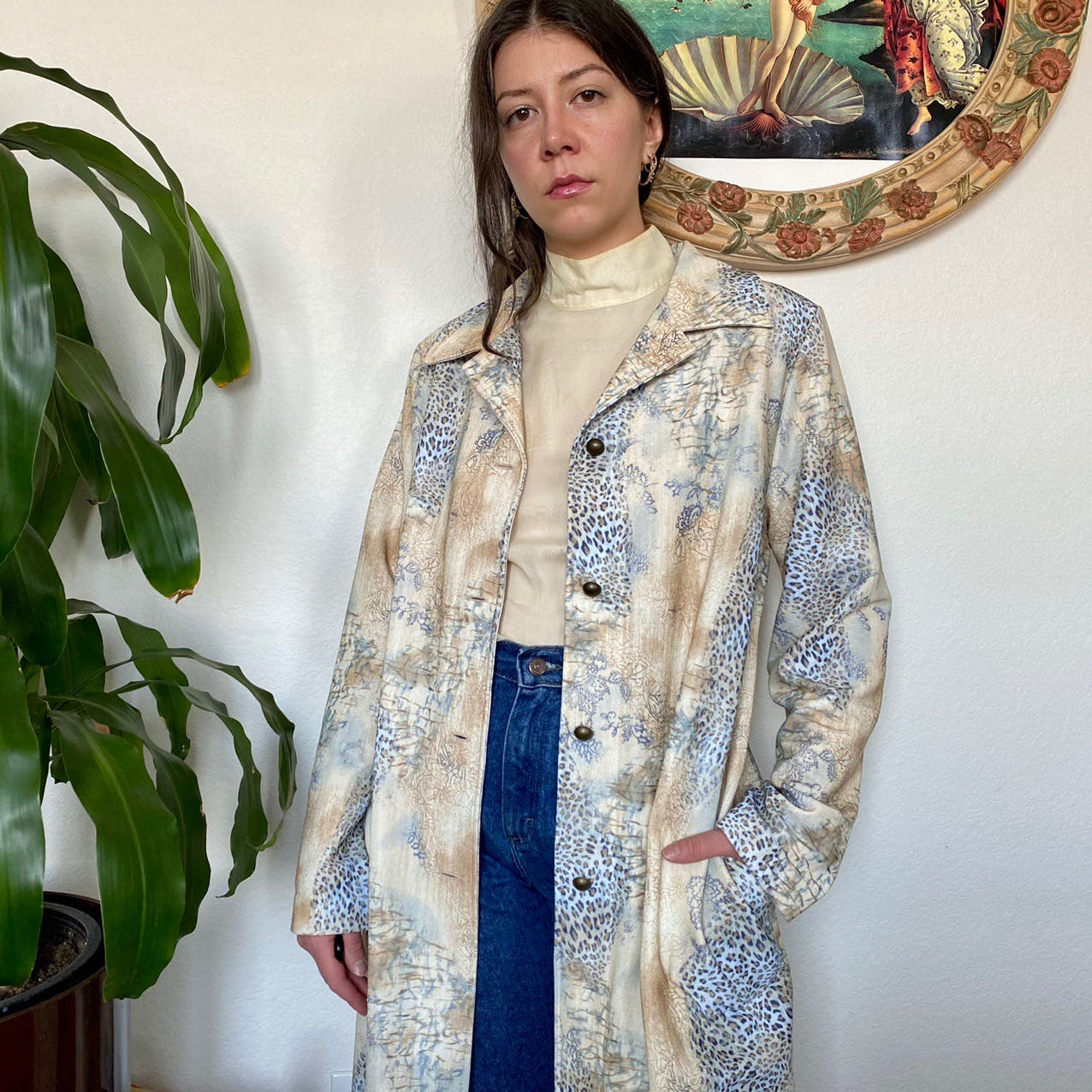 Vintage 00's Mixed Print Duster by Spread Your Wings | Shop THRILLING
