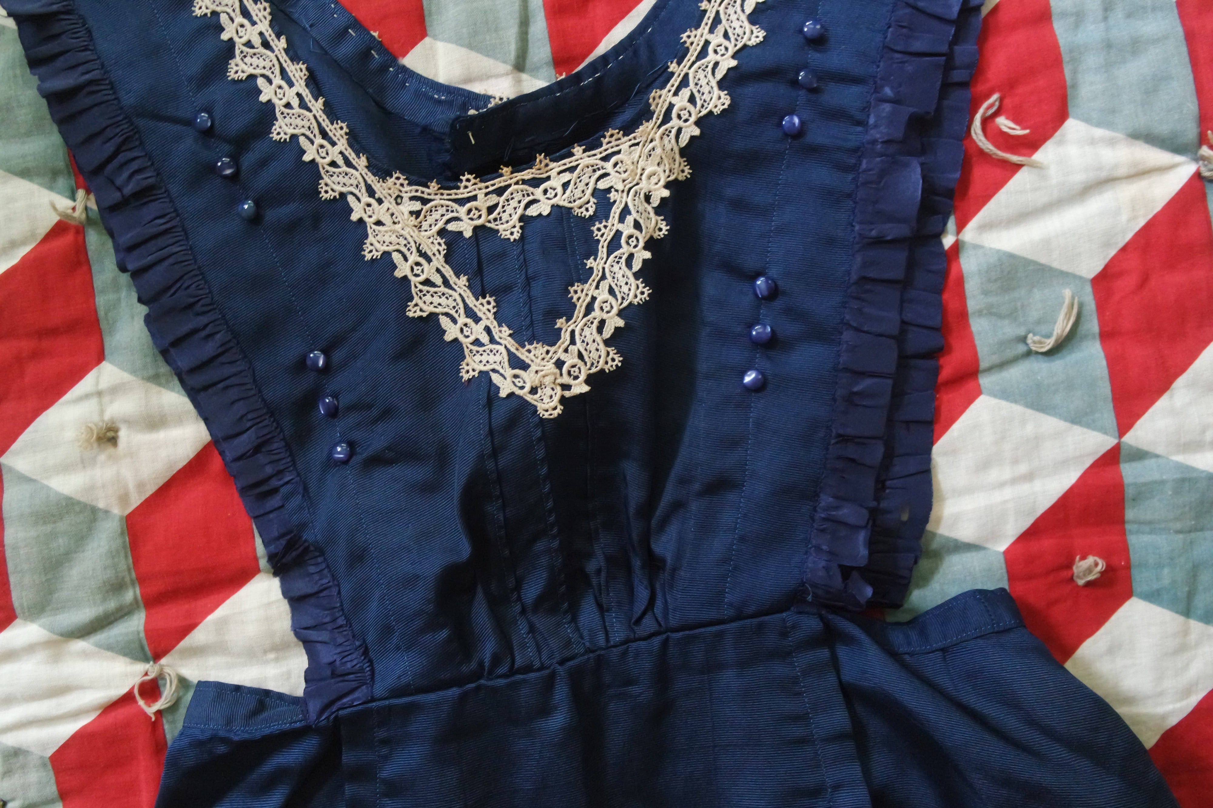 Vintage Victorian Silk Pinafore Dress | Shop THRILLING