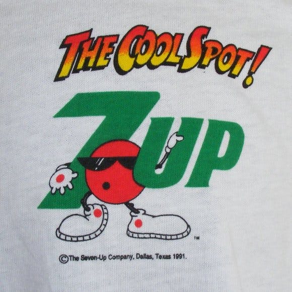 Vintage 90's 7-Up Cool Spot Mascot T-Shirt | Shop THRILLING