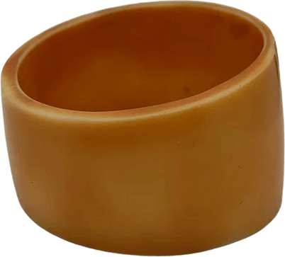 Vintage 70's Orange Carved Resin Bangle | Shop THRILLING