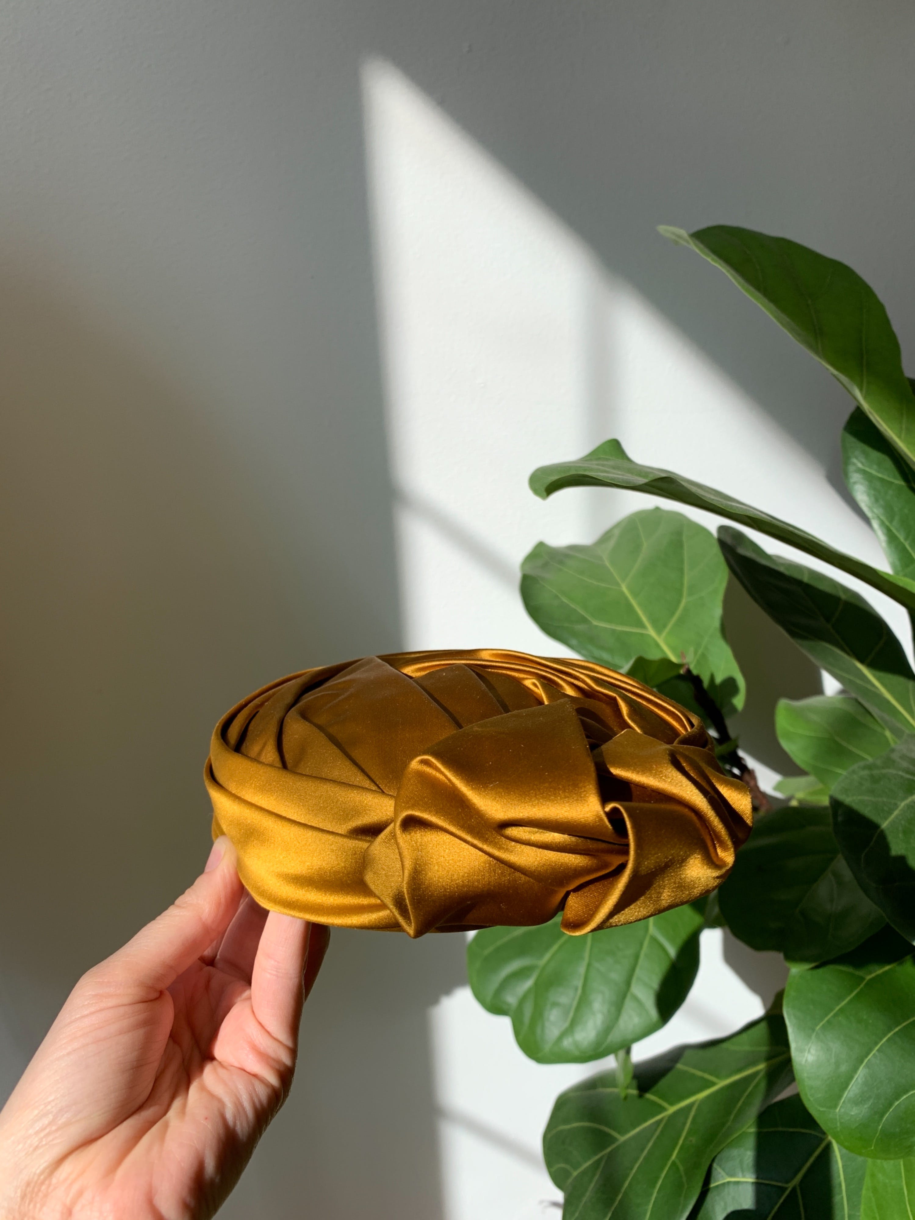 Vintage 50's Silk Satin Turban Style Hat | Shop THRILLING