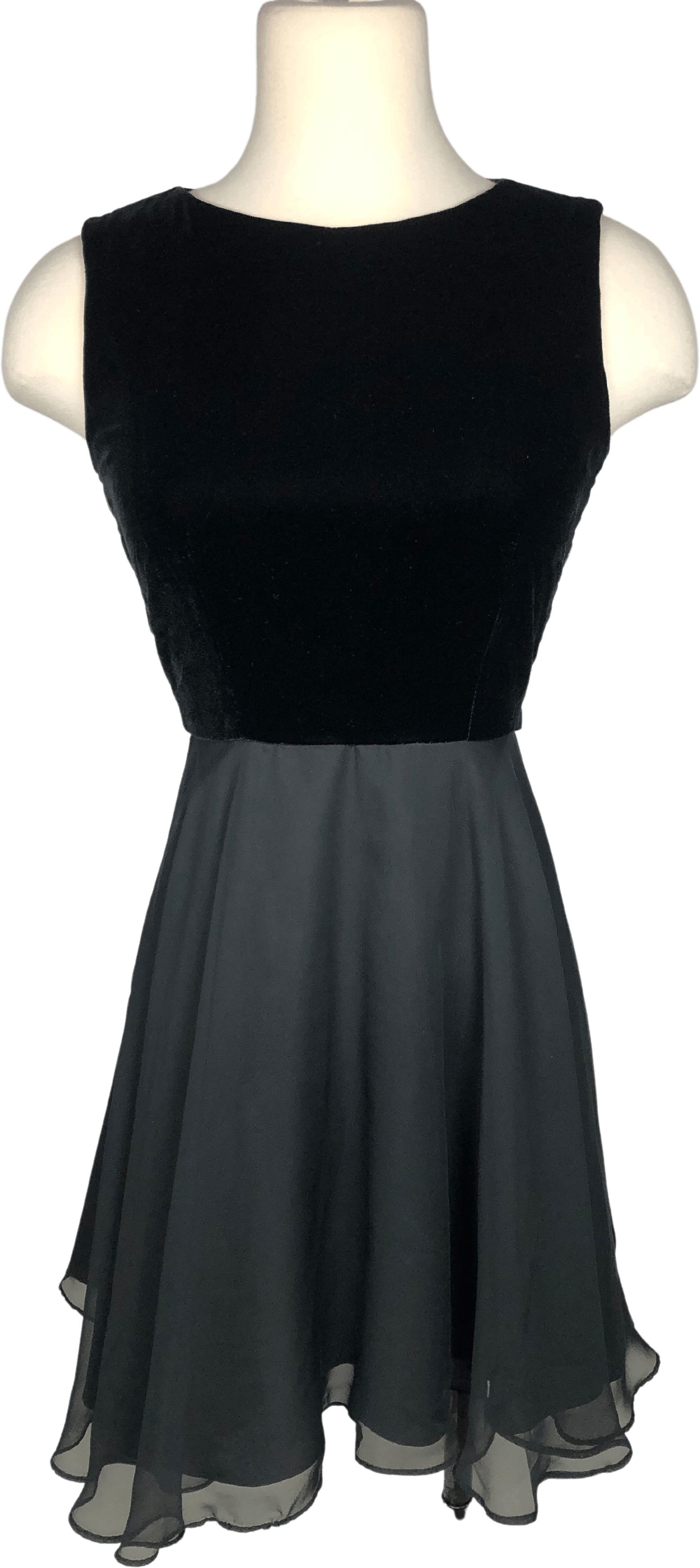 Vintage 90's Little Black Mini Skater Dress by Kenar Petites | Shop ...