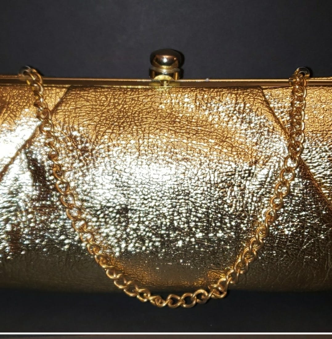 Vintage Long Metallic Gold Clutch Purse | Shop THRILLING