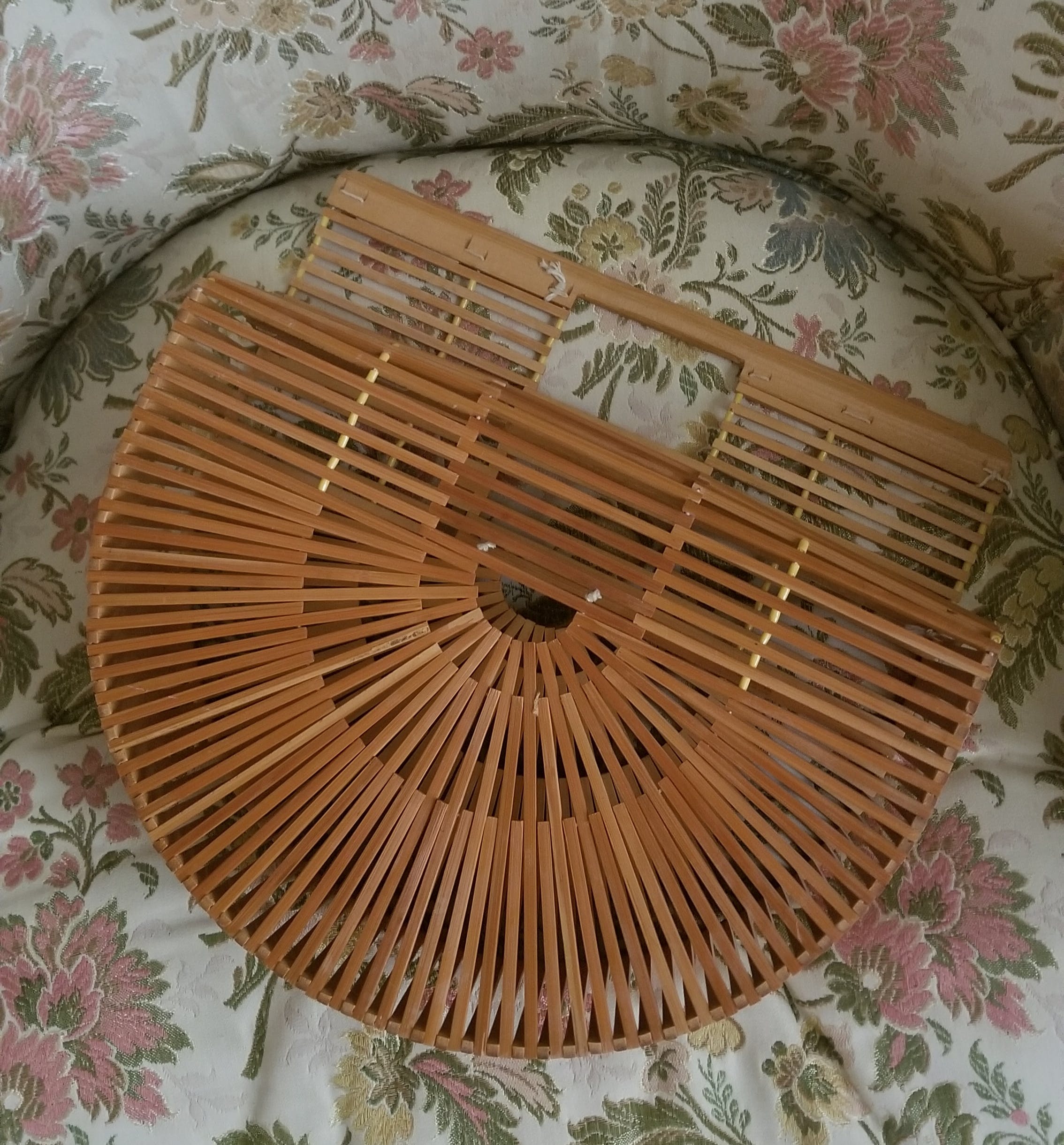 Vintage 50's Bamboo Half Moon Bag by Handmade In Japan | Shop THRILLING