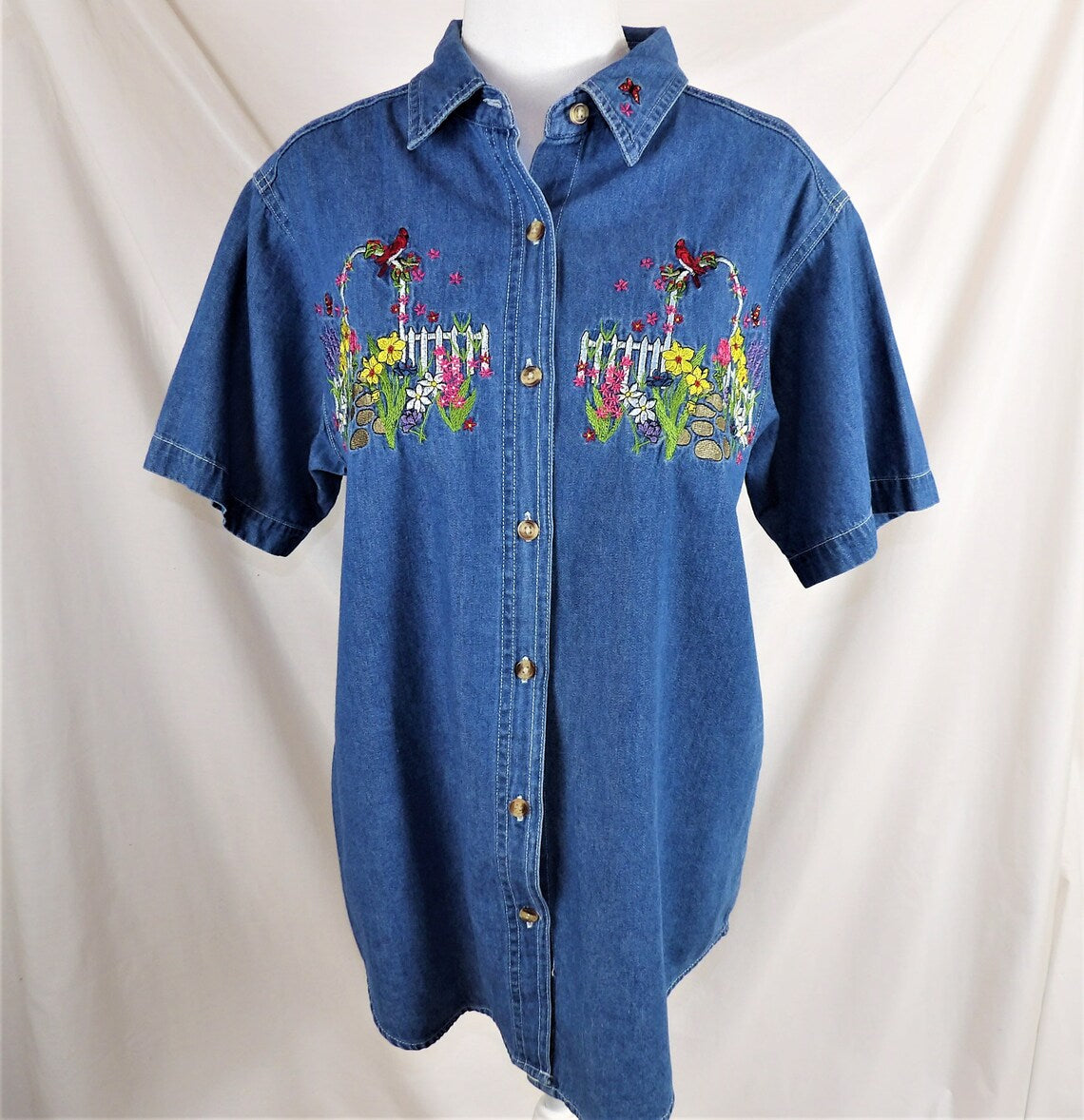 90s Vintage Country Embroidered / Denim / Cottage Core | Shop THRILLING