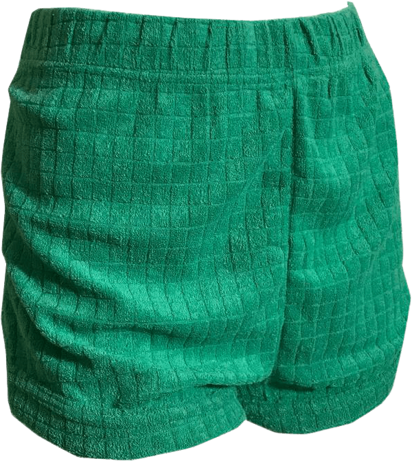 Vintage 70's Kelly Green Terry Cloth Shorts | Shop THRILLING