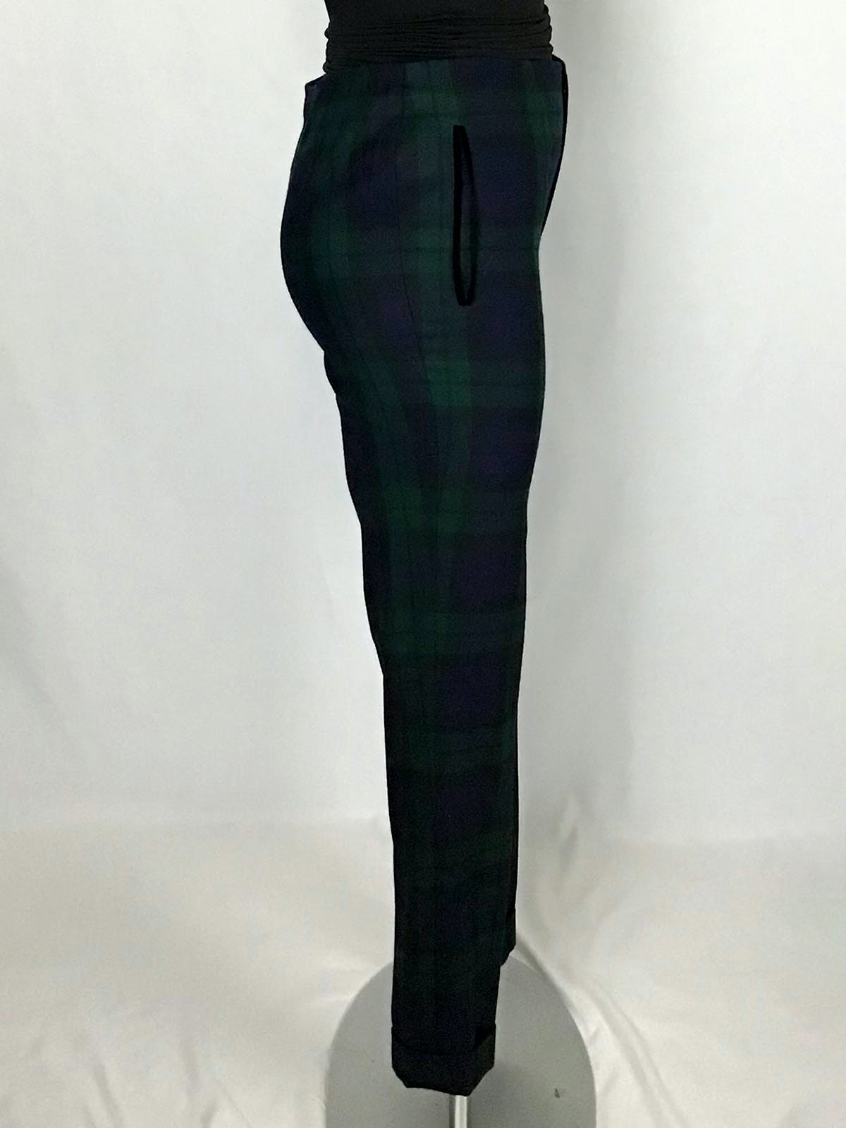 Vintage 80's Virgin Wool Plaid Slacks by Escada | Shop THRILLING