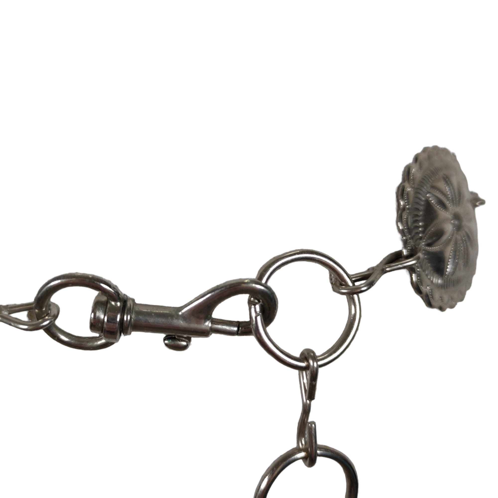 Vintage 80s Silver Tone Concho Chain Metal Belt M/l | Shop THRILLING