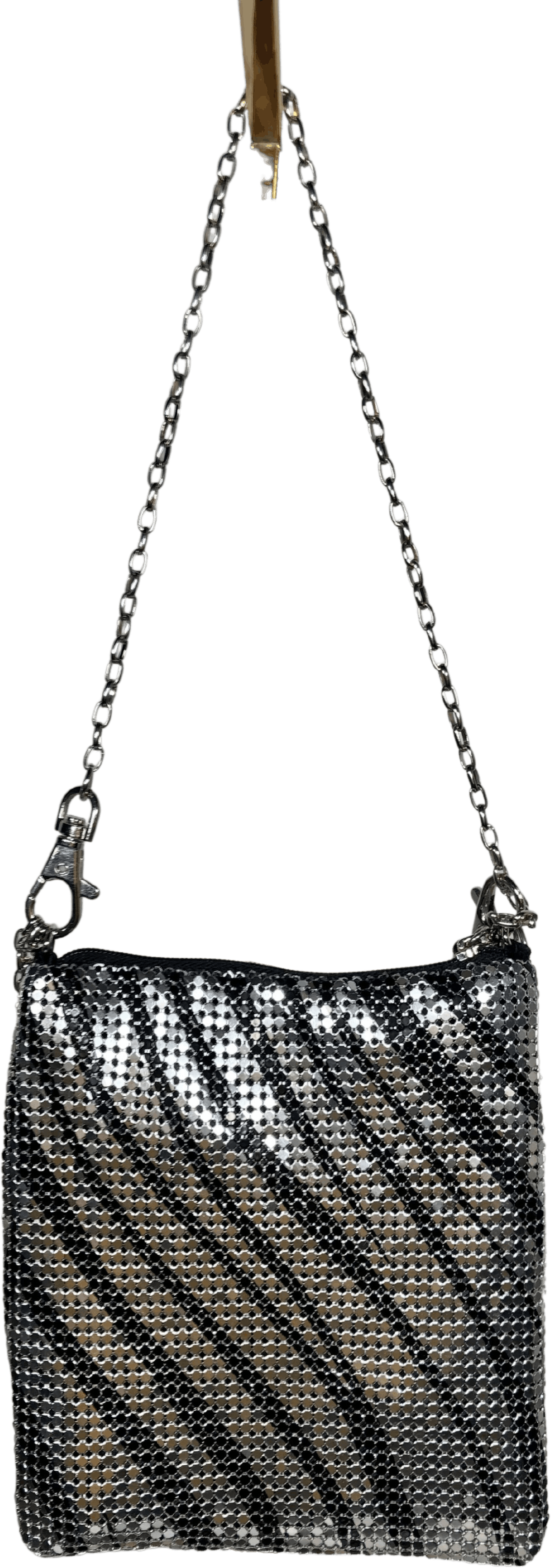Vintage Silver Zebra Mini Metal Mesh Purse | Shop THRILLING