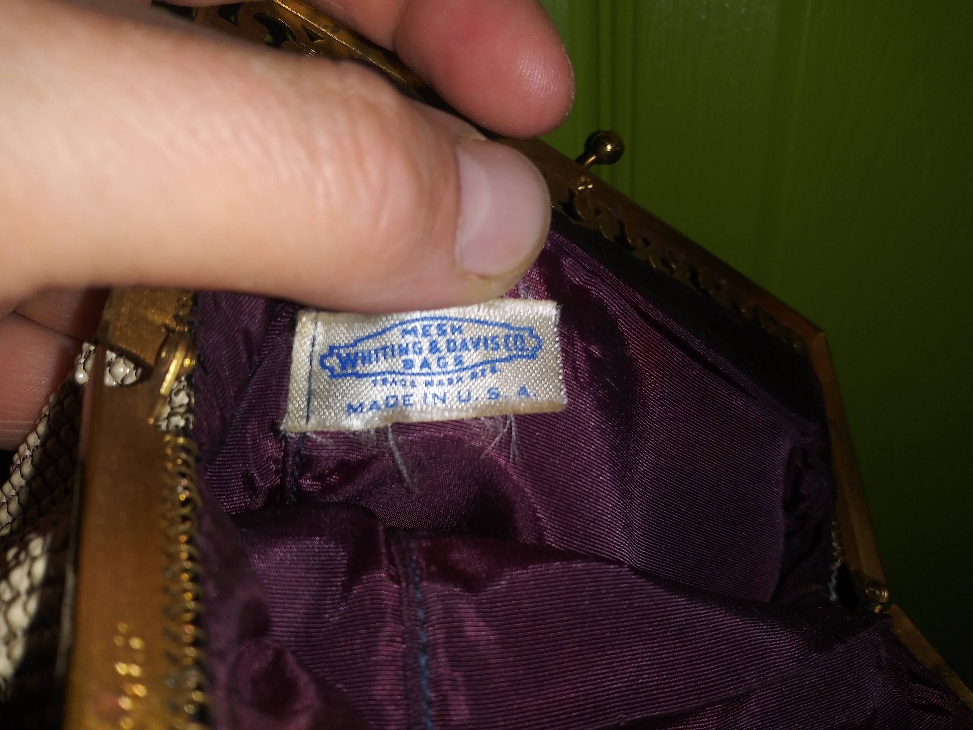 Vintage Chainmail Mesh Purse Crossbody by Whiting and Davis | Shop ...