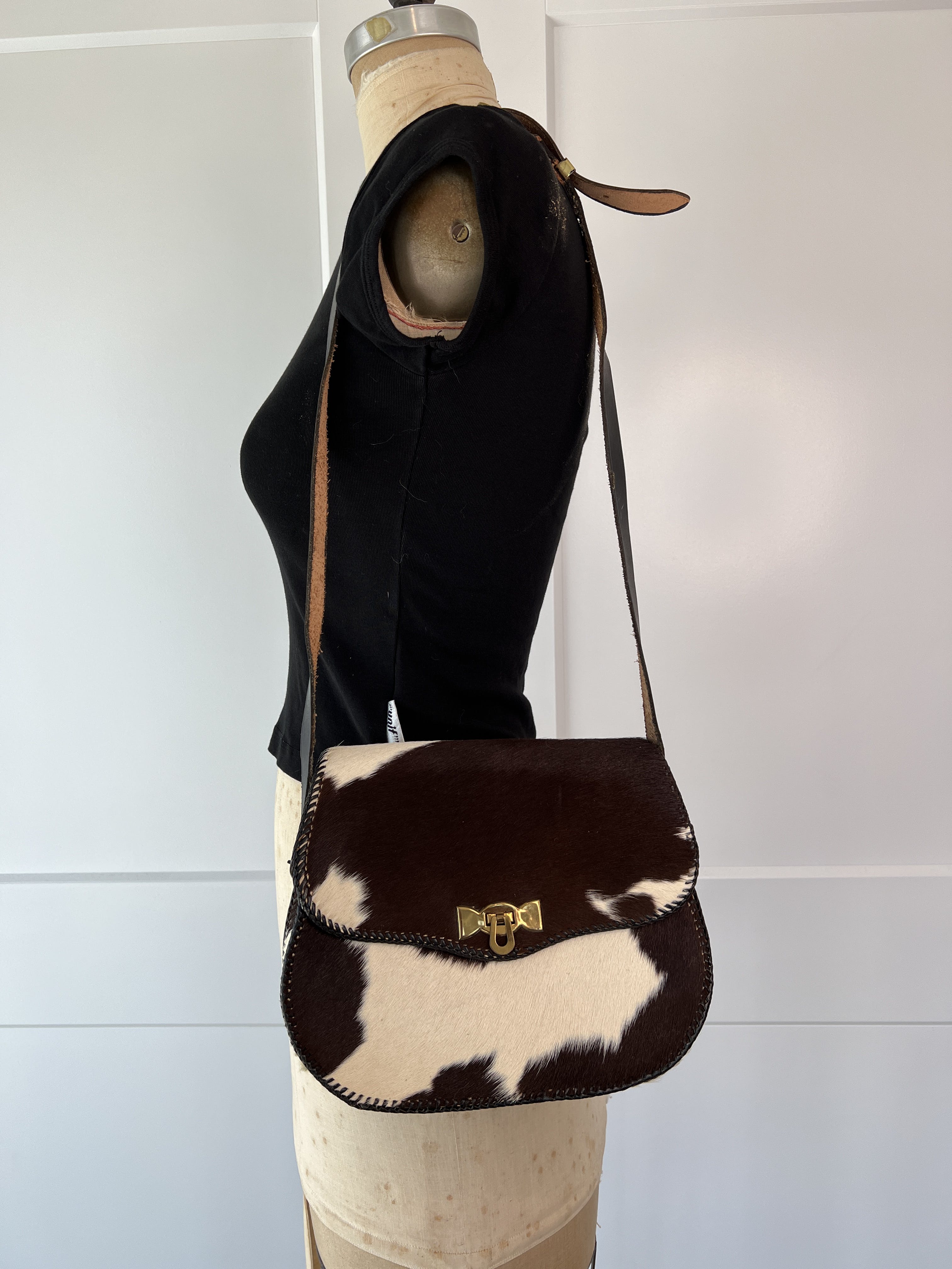 Vintage Genuine Cow Hide Purse | Shop THRILLING