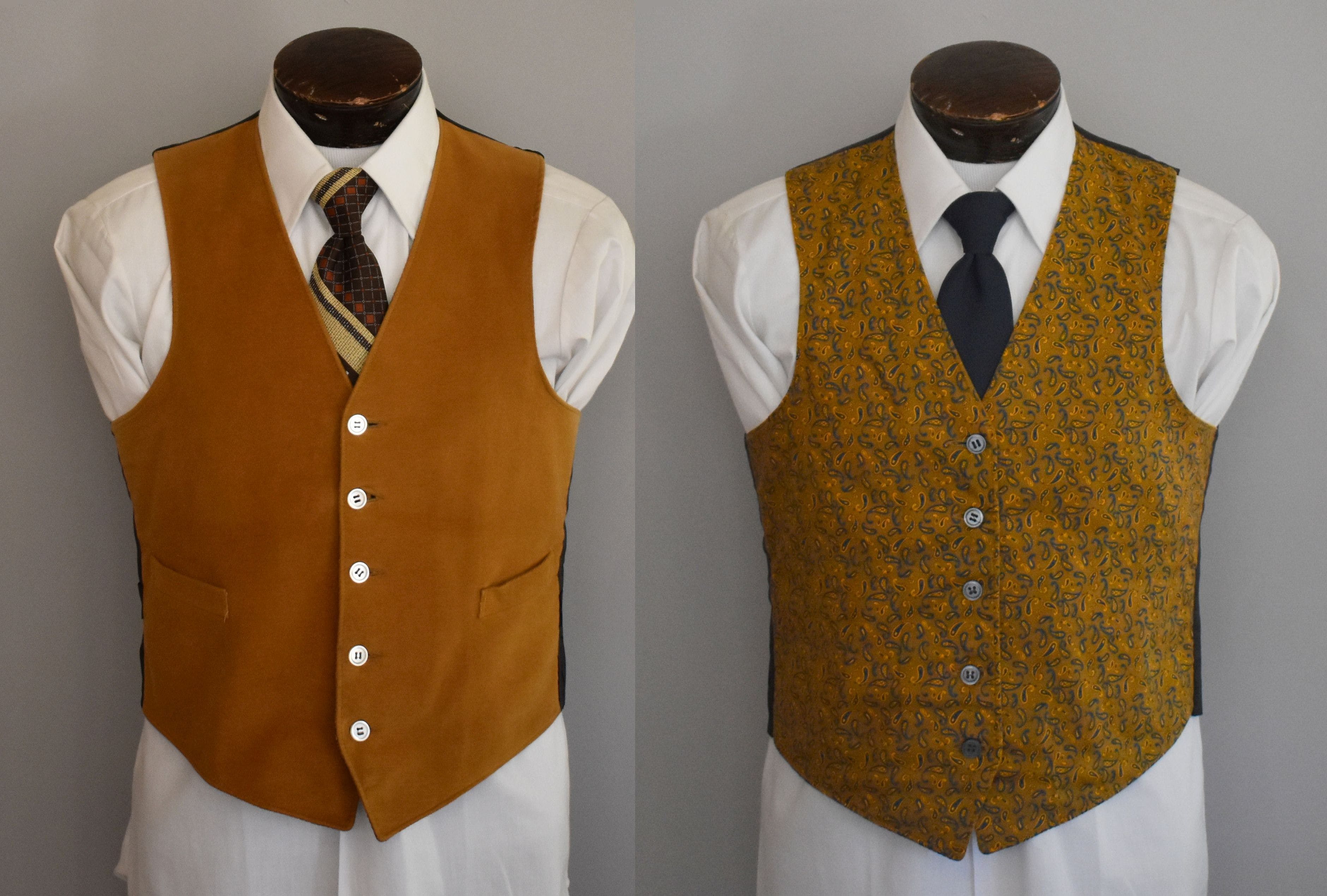 Vintage 70's Mens Reversible Vest | Shop THRILLING