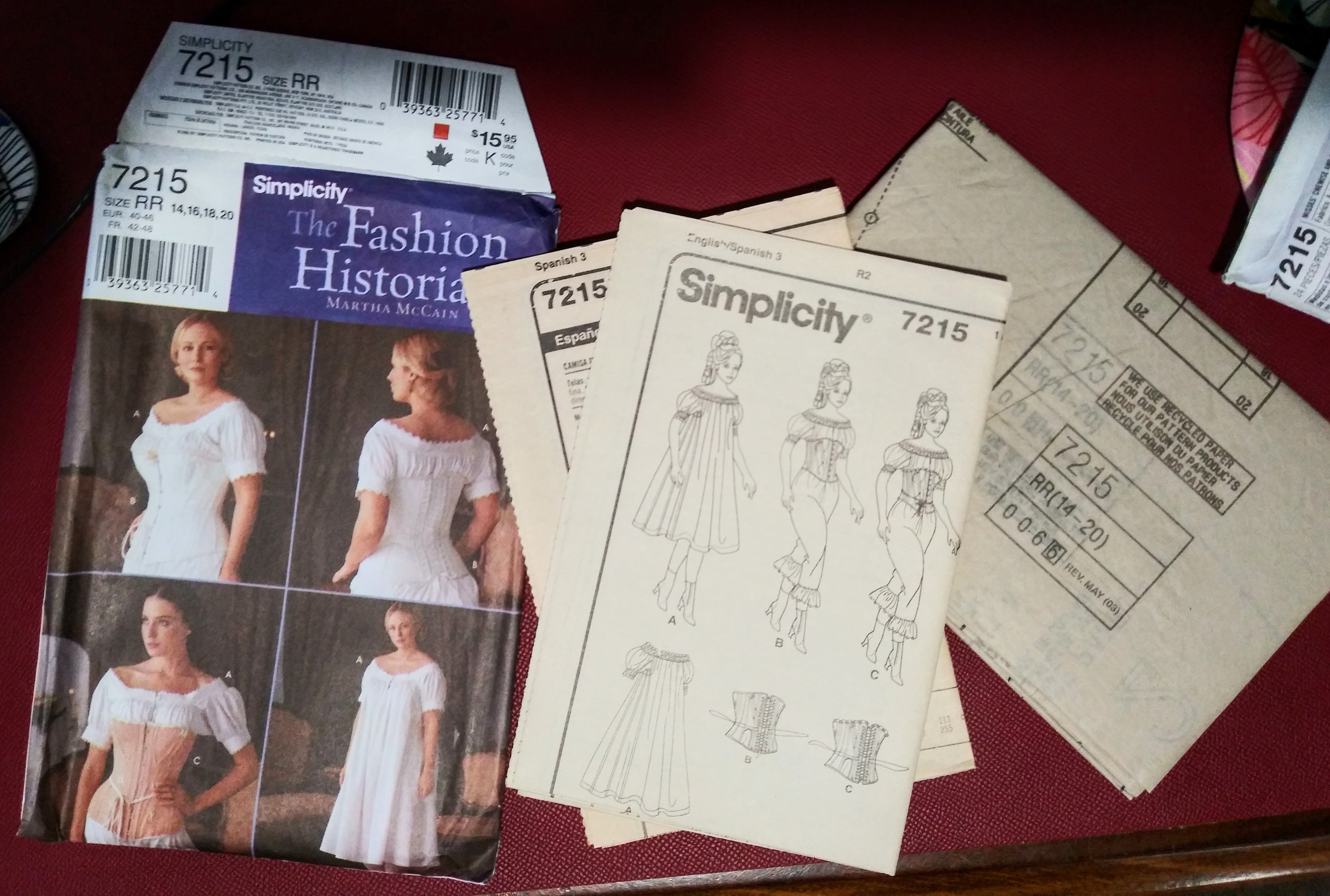 Vintage Victorian Chemise And Corset Sewing Pattern Sz 14-20 Never Cut ...
