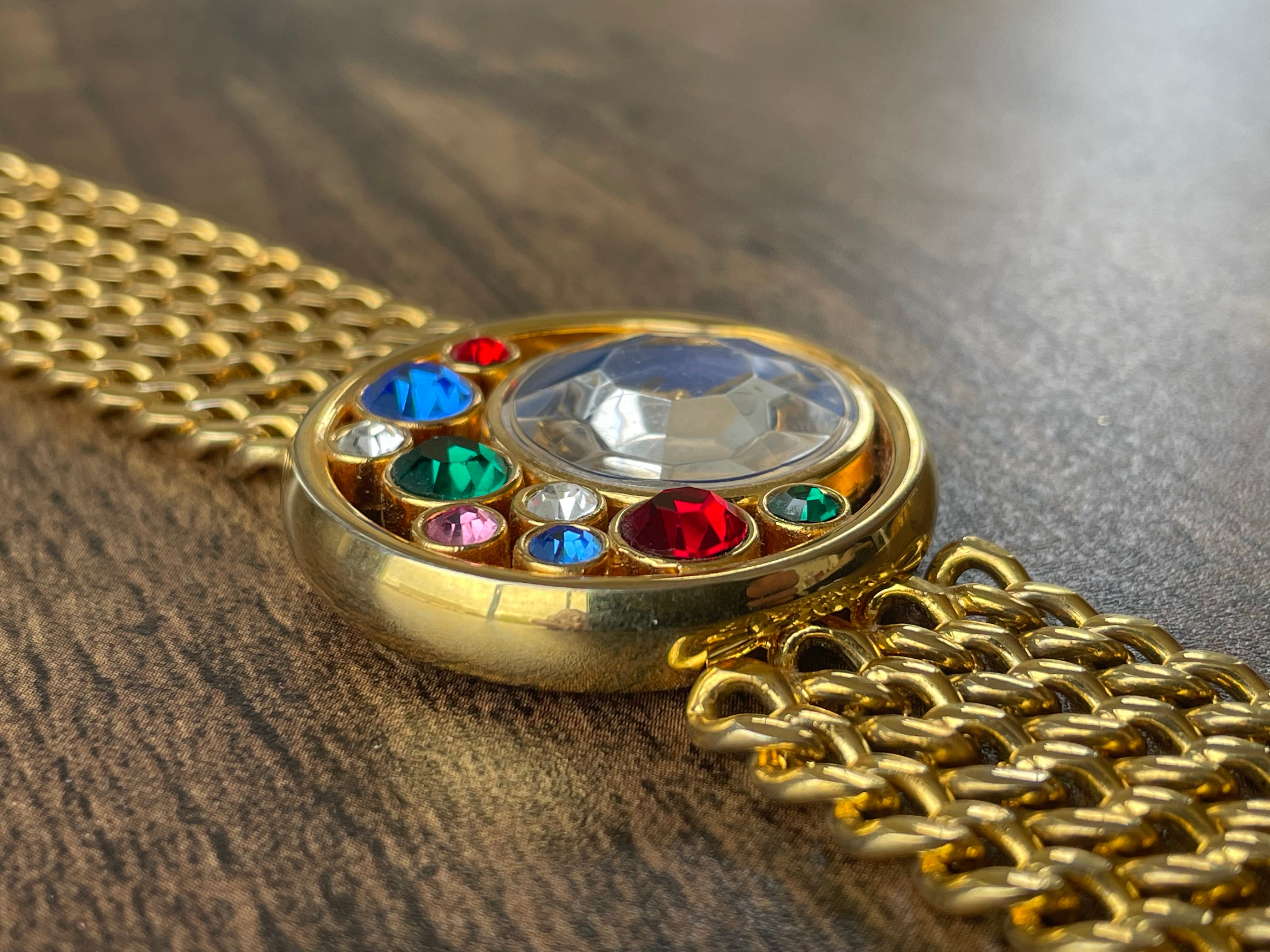 Vintage 70s/80s Colorful Statement Bracelet Watch By Solina | Shop ...