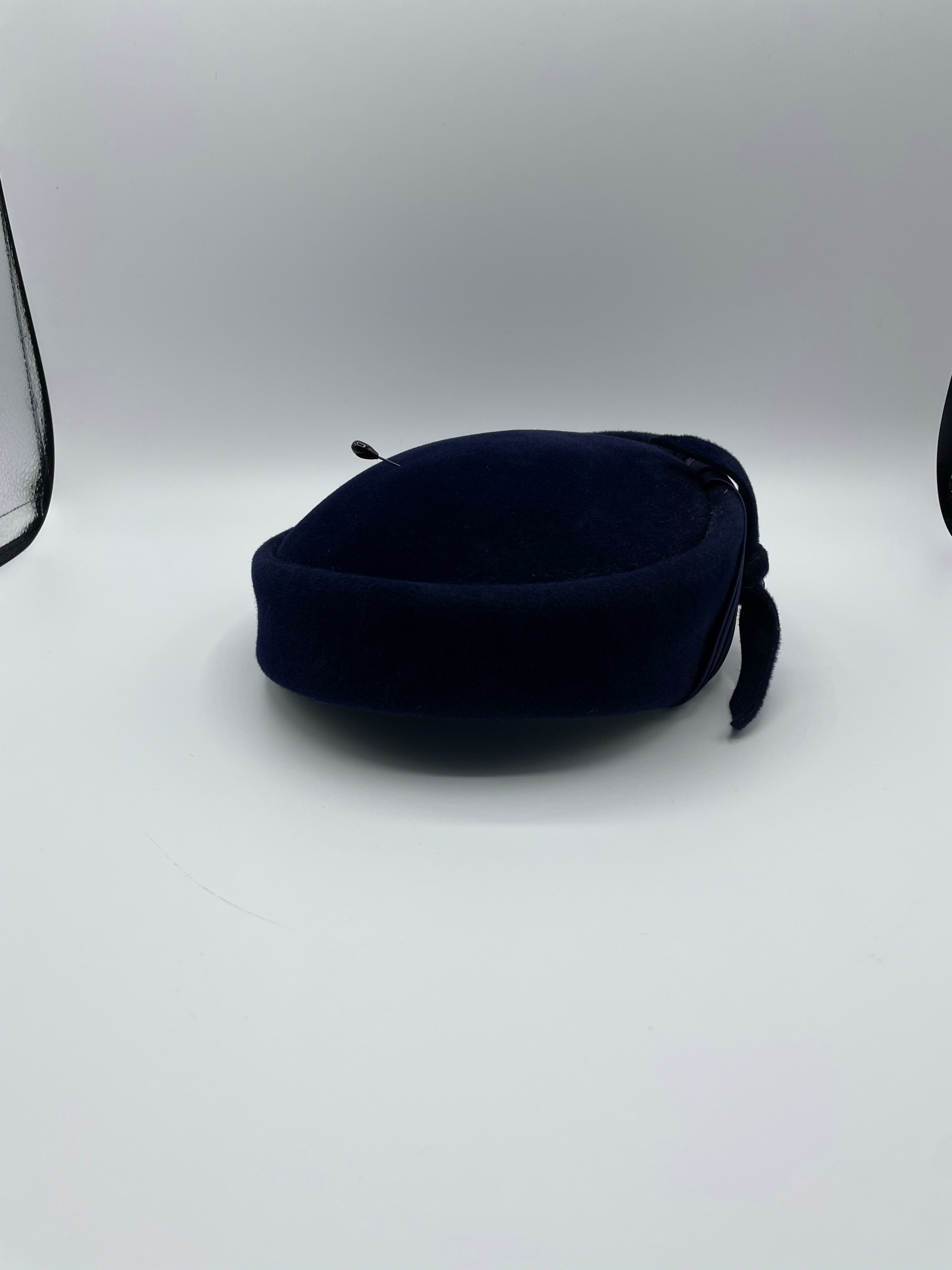 Vintage Blue Genuine Velour Hat | Shop THRILLING