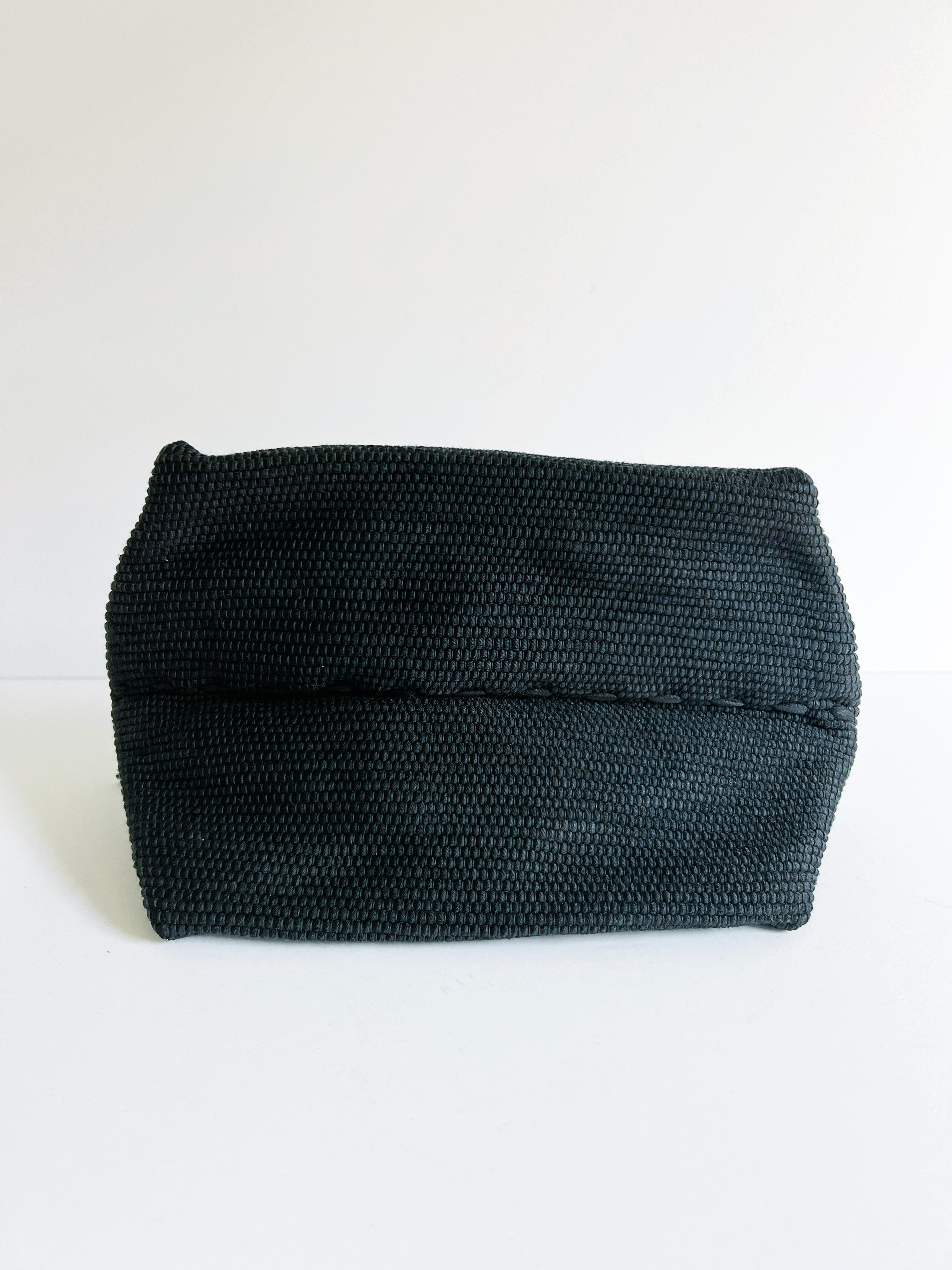 Vintage 40s Black Woven Nylon Loopy Purse | Shop THRILLING