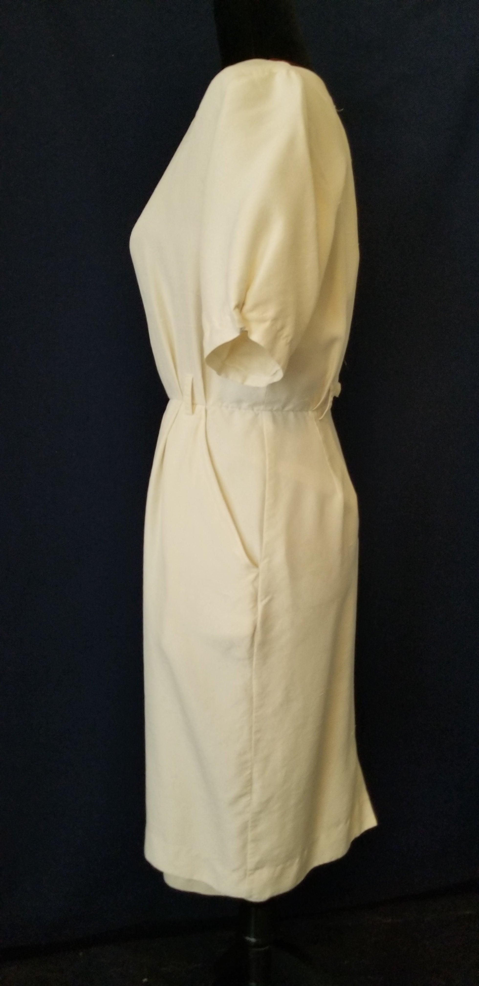Vintage 90s Classy Off White Silk Shirt Dress By Barrie Pace Ltd | Shop ...