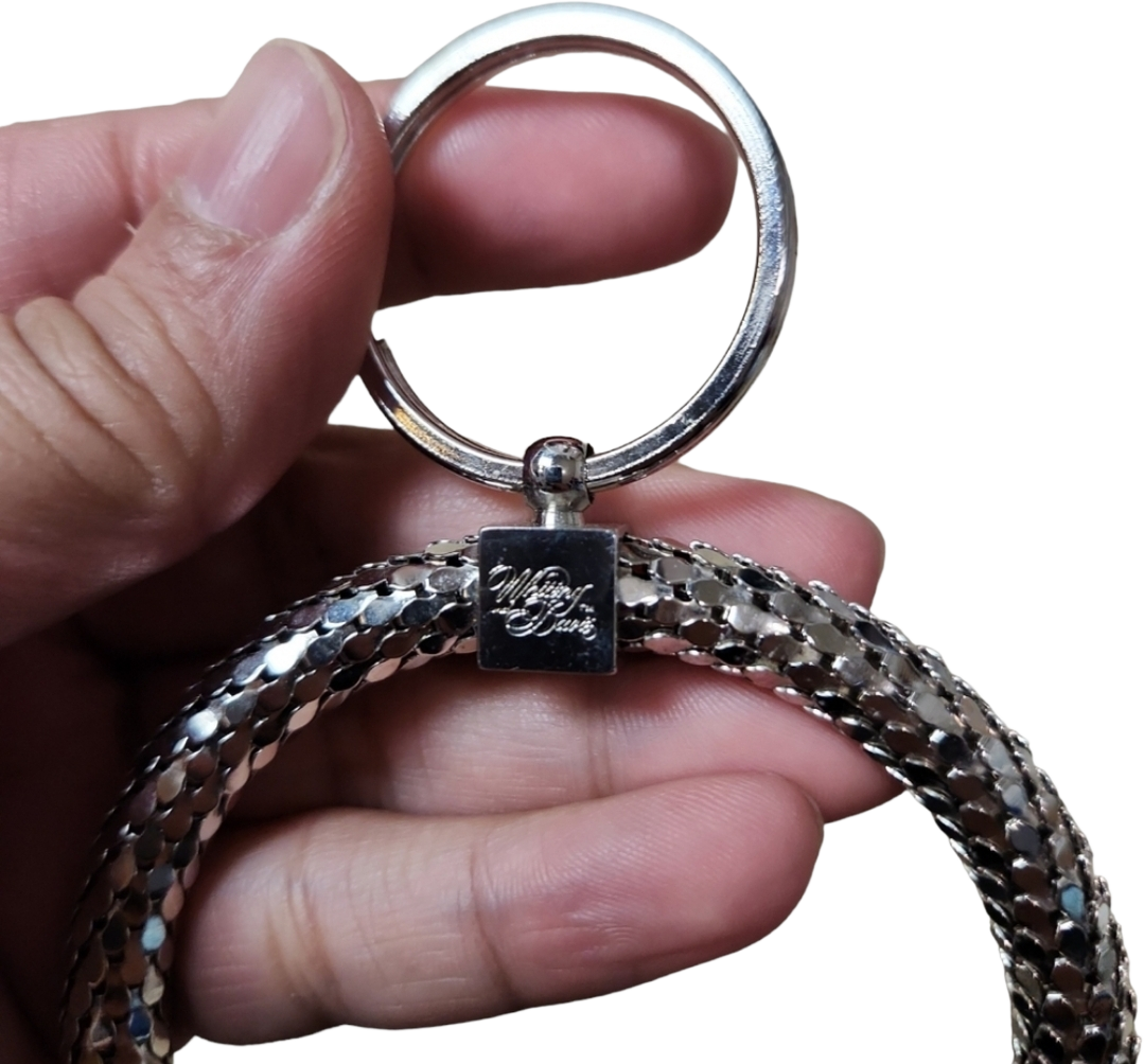 70s Vintage Whiting And Davis Mesh Bracelet Keychain By Whiting & Davi ...