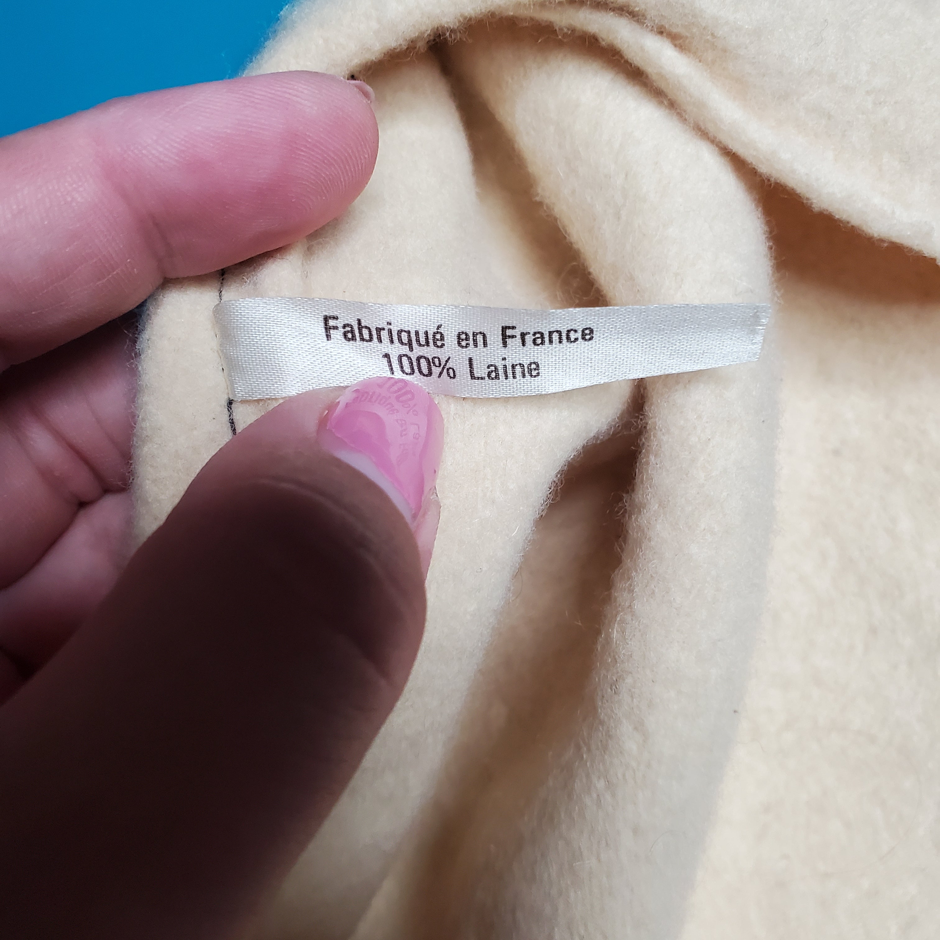 Vintage 80s Made In France Ivory Wool French Beret Tam Hat | Shop THRILLING