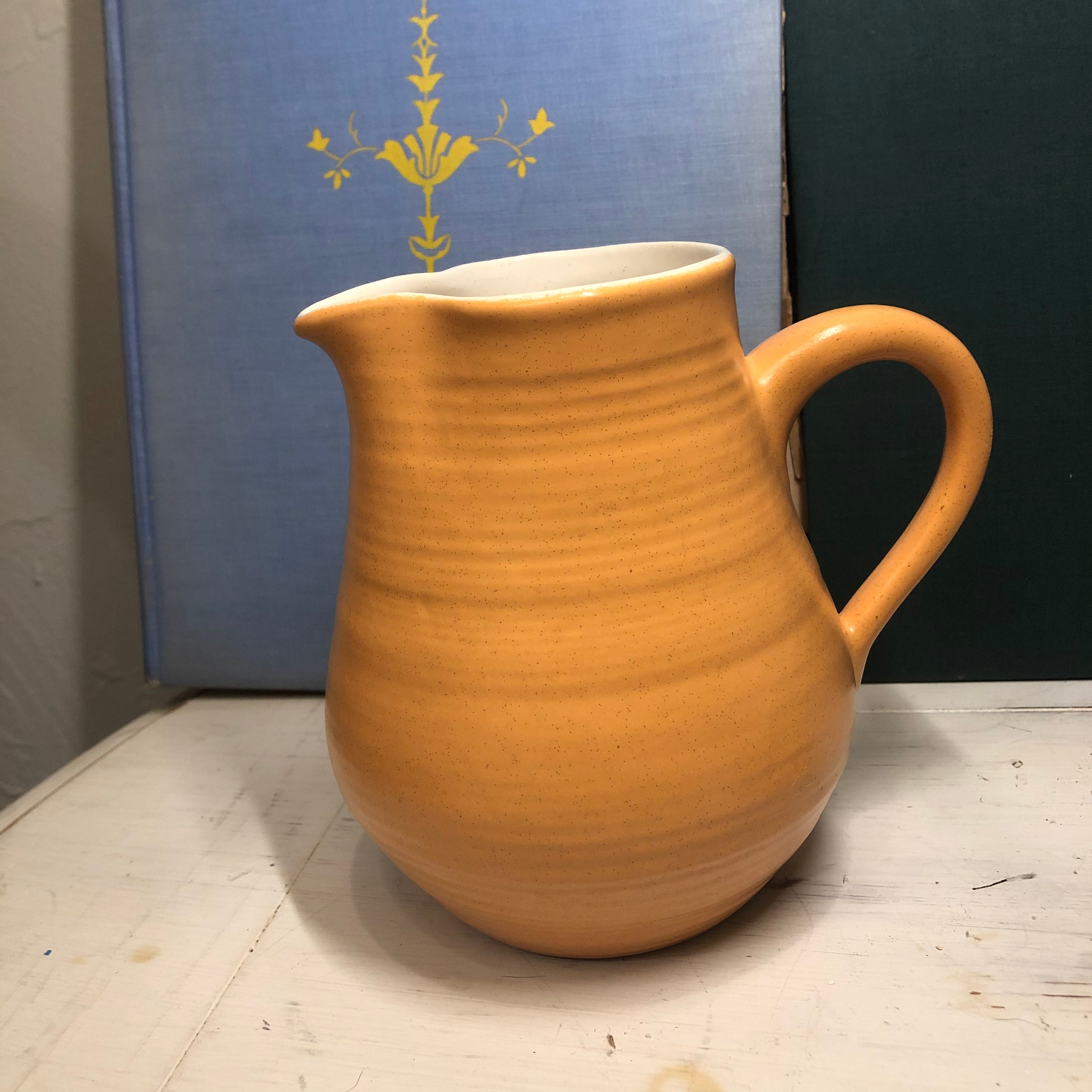 Vintage 70s Franciscan Pottery 70s Sherbet Orange Pitcher Vase | Shop ...