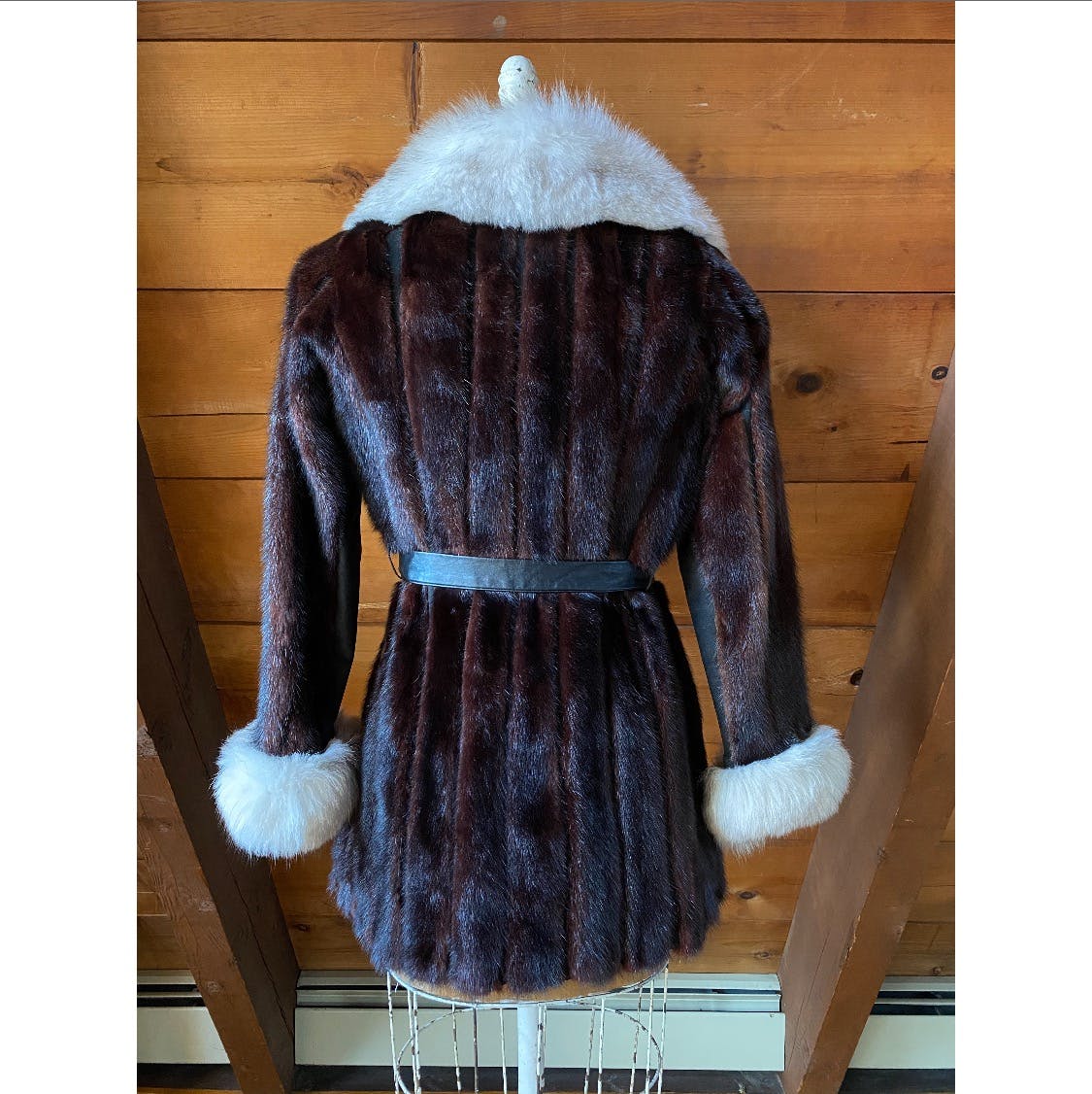 Vintage 70's Mink Fur Jacket with Fox Fur Collar and Cuffs | Shop THRILLING